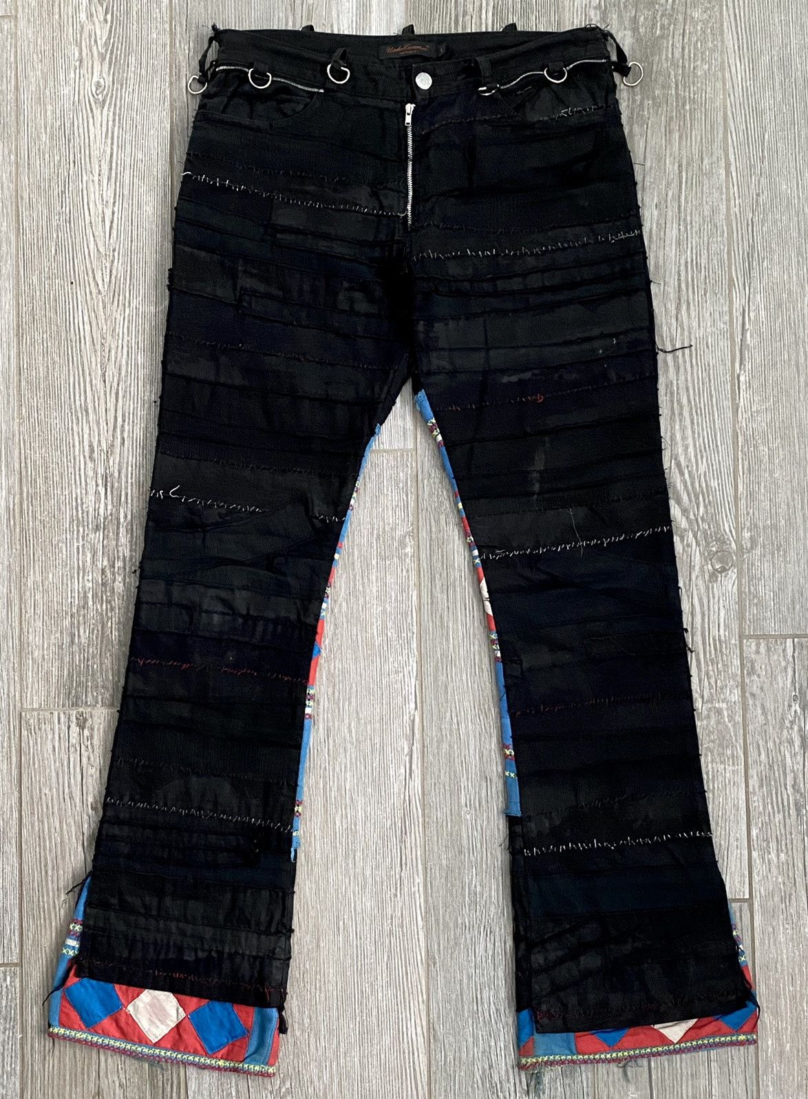 Undercover SS2003 Undercover Scab Ethnic Crust 3D Pocket Cargo Pants ...
