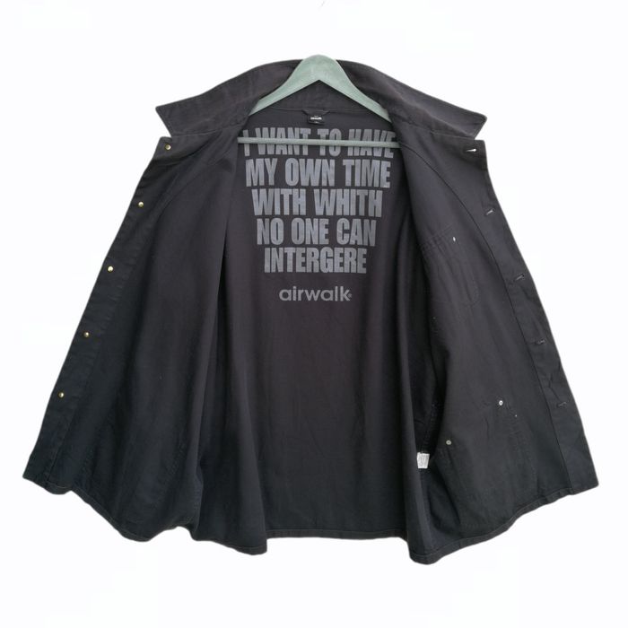 Streetwear Airwalk Black Jacket Full Buttons | Grailed