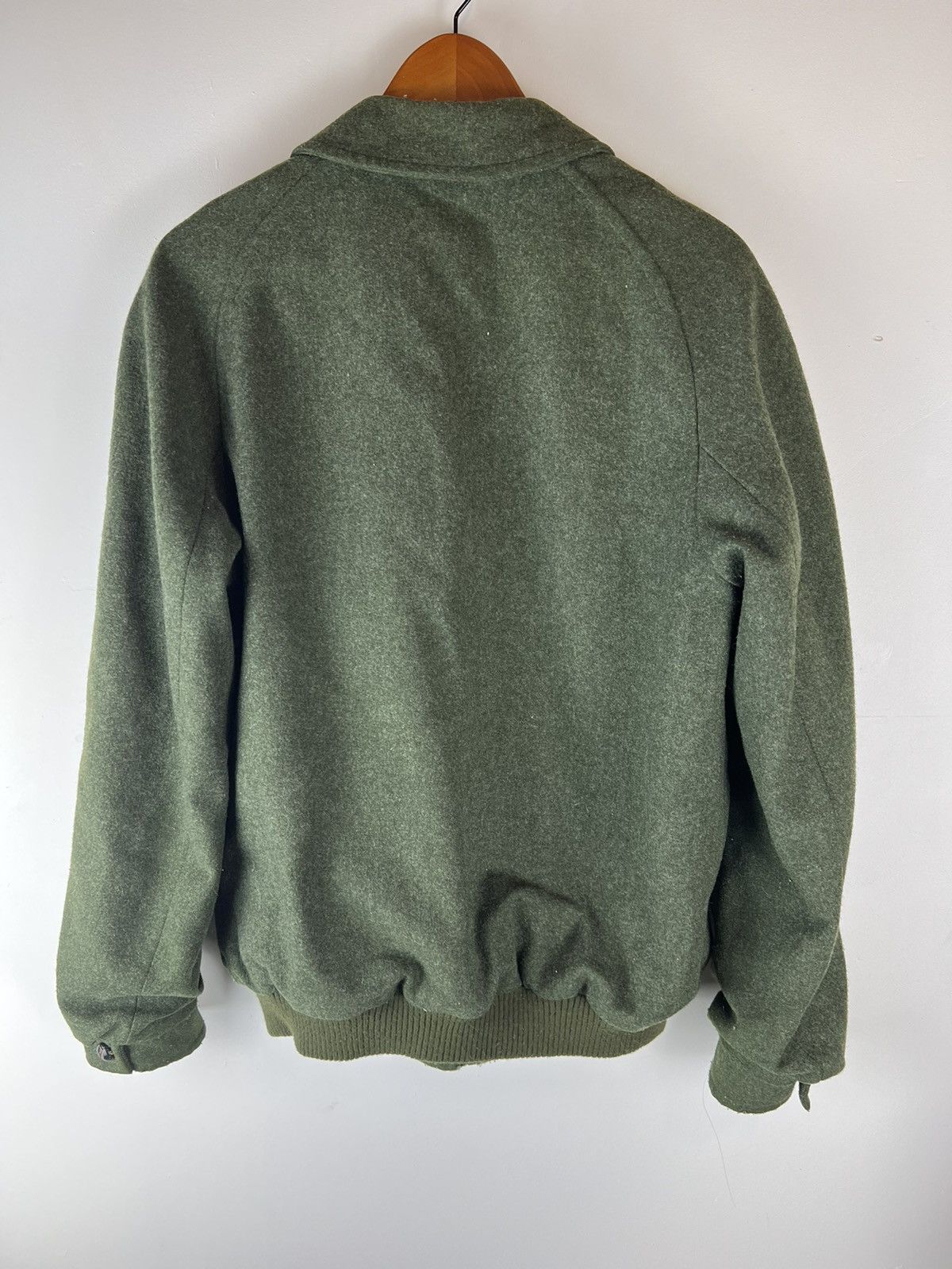 Orvis × Vintage Orvis Bayerischer Loden Green Wool Bomber Jacket | Grailed