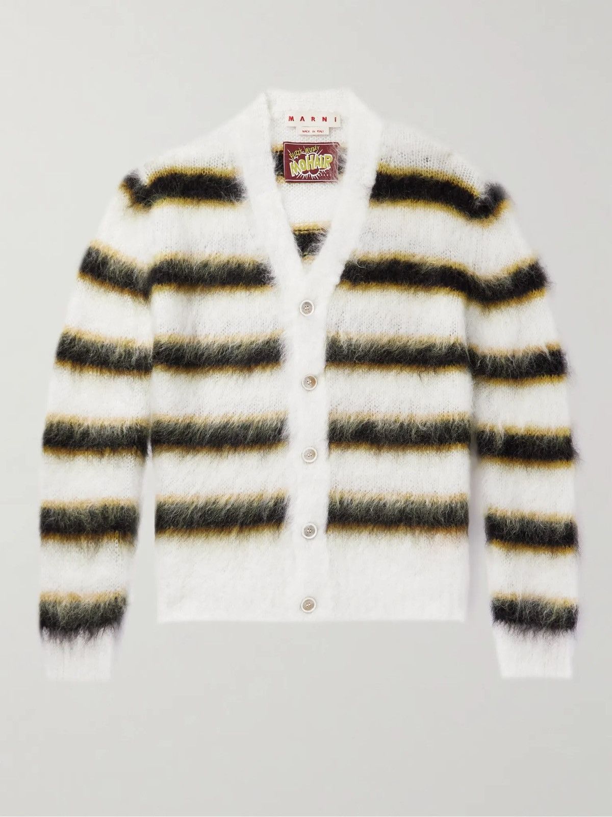Marni ⚠️$1.4K VALUE⚠️ Marni Mohair Stripped Mohair Cardigan | Grailed