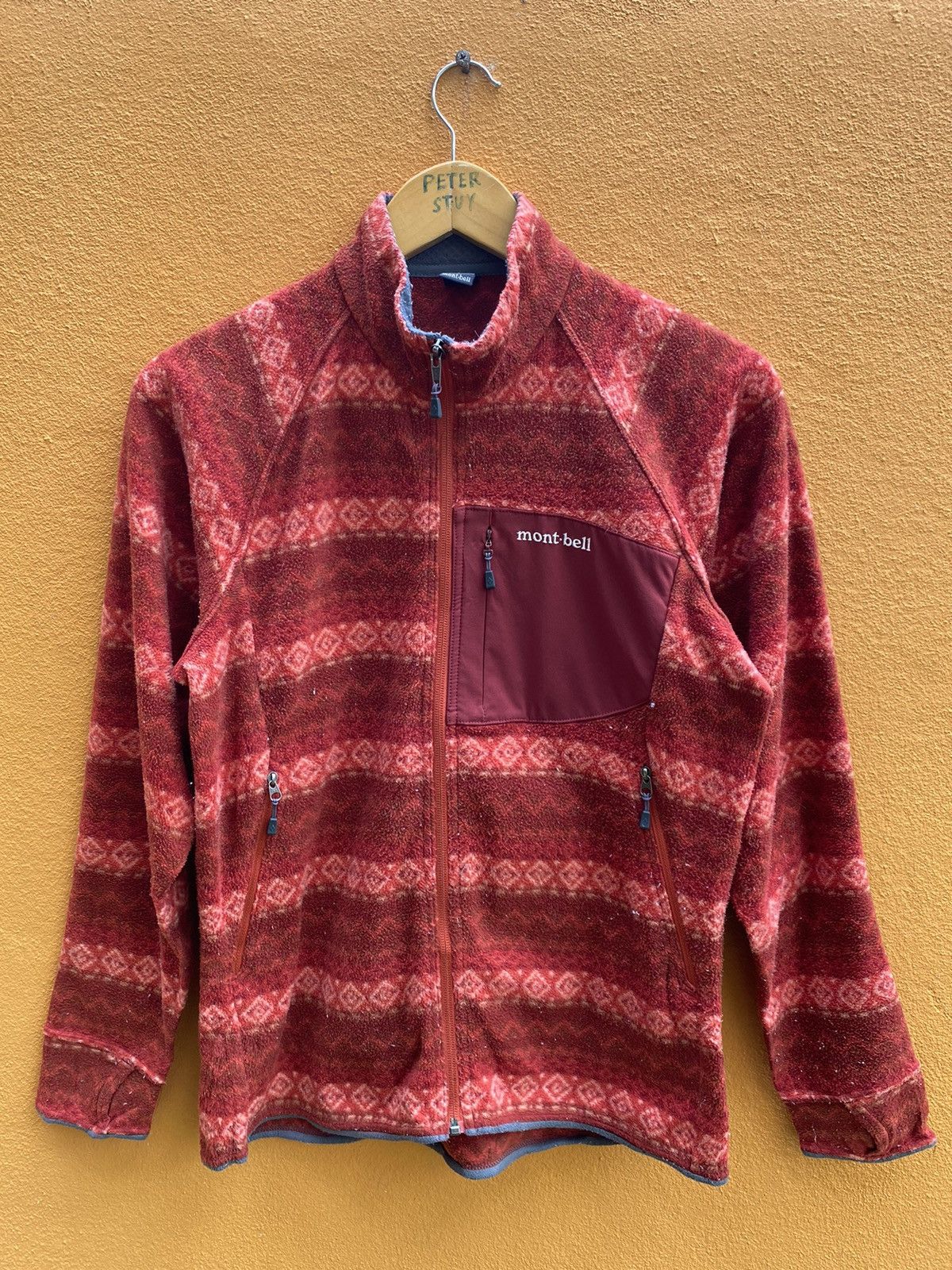 Montbell MONT-BELL FLEECE JACKET AZTEC PRINT DESIGN | Grailed