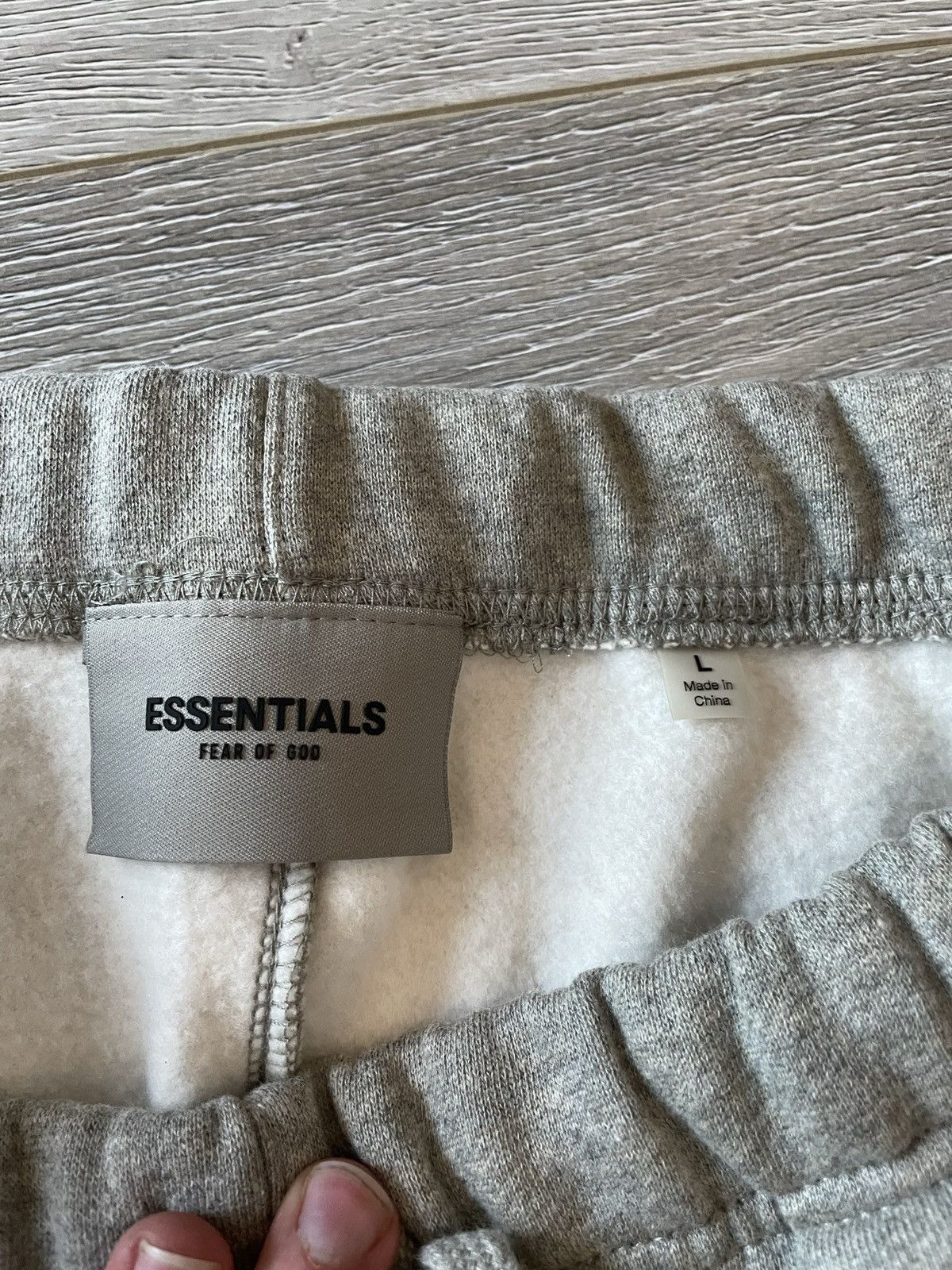 Vintage Fear of God Essentials 1977 Dark Oatmeal Shorts | Grailed