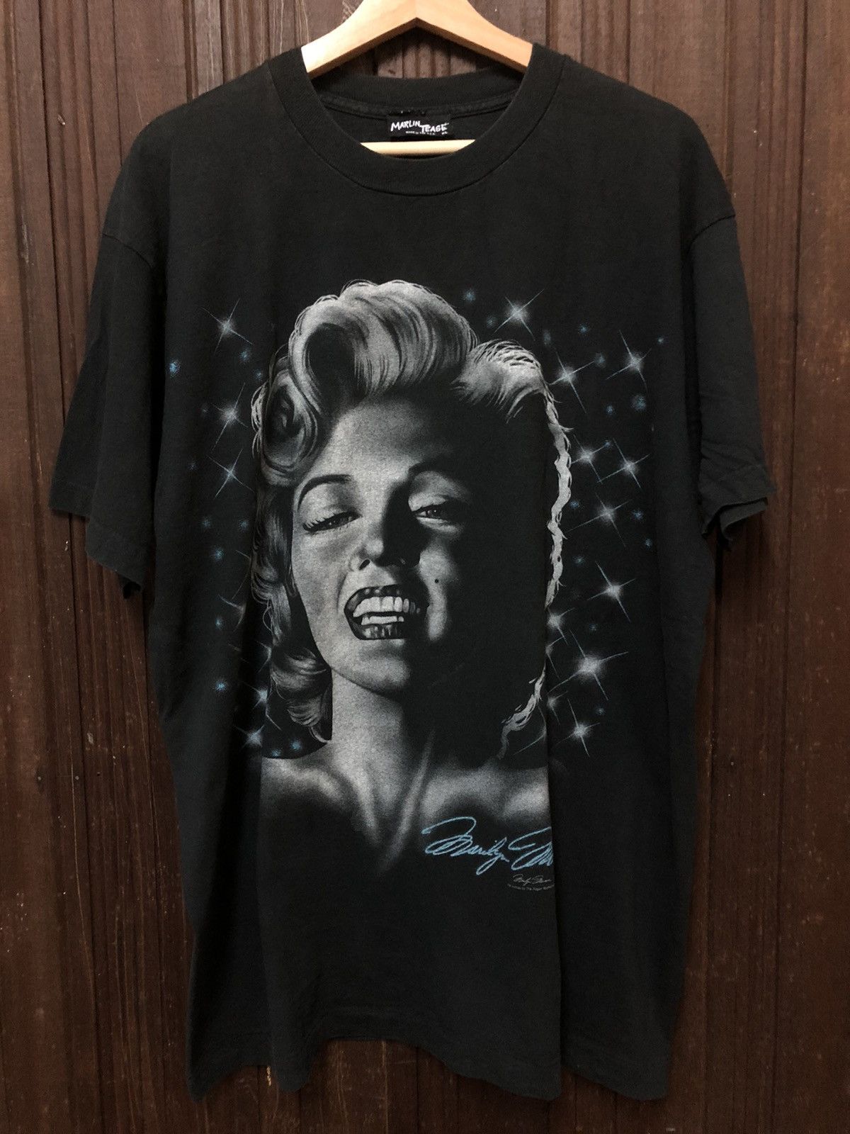 Ralph Marlin × Vintage Vintage Marilyn Monroe Rock Legend Big Print ...