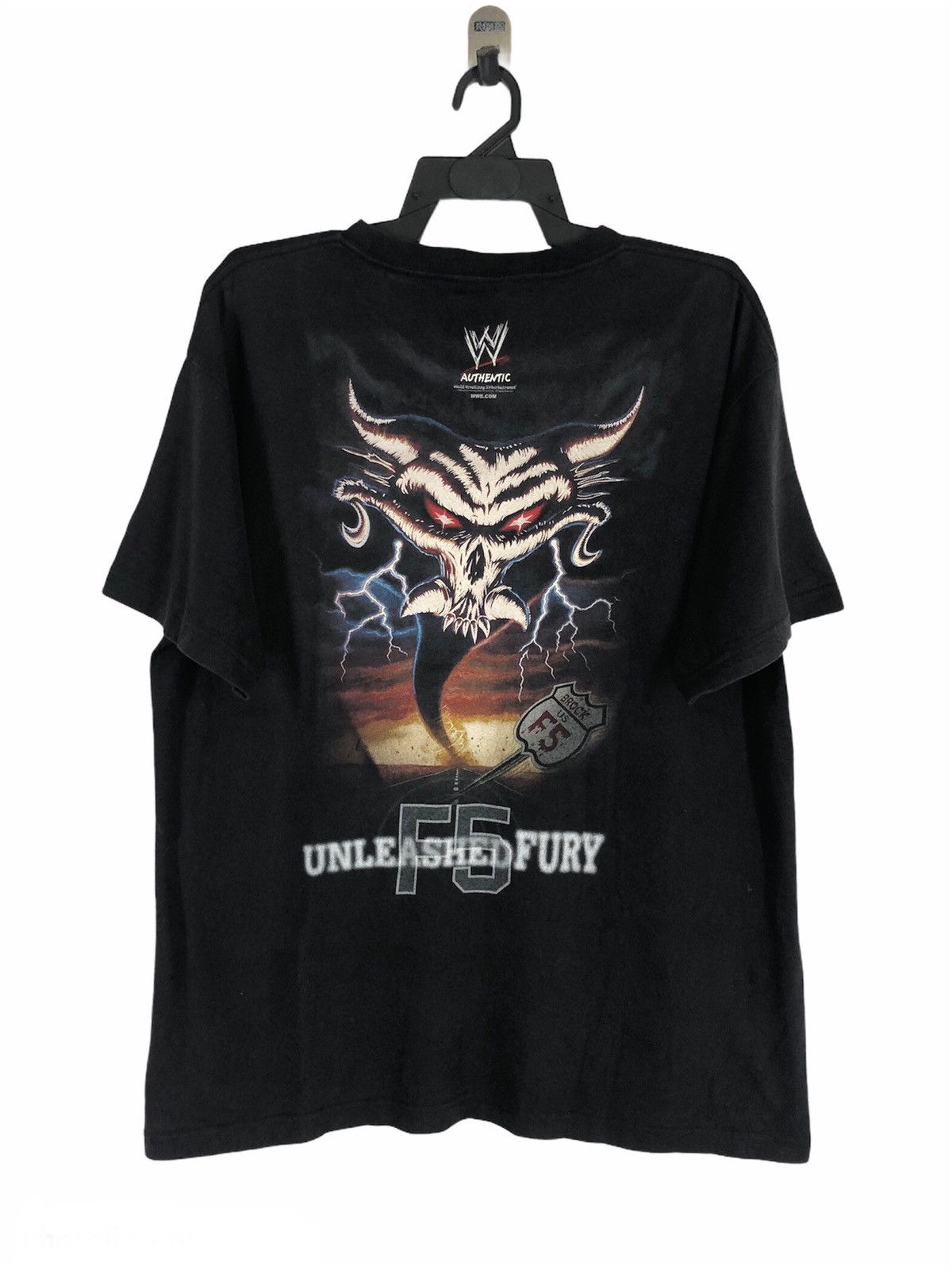 Vintage × Wwe × Wwf Wwe brock lesnae F5 unleashed fury | Grailed