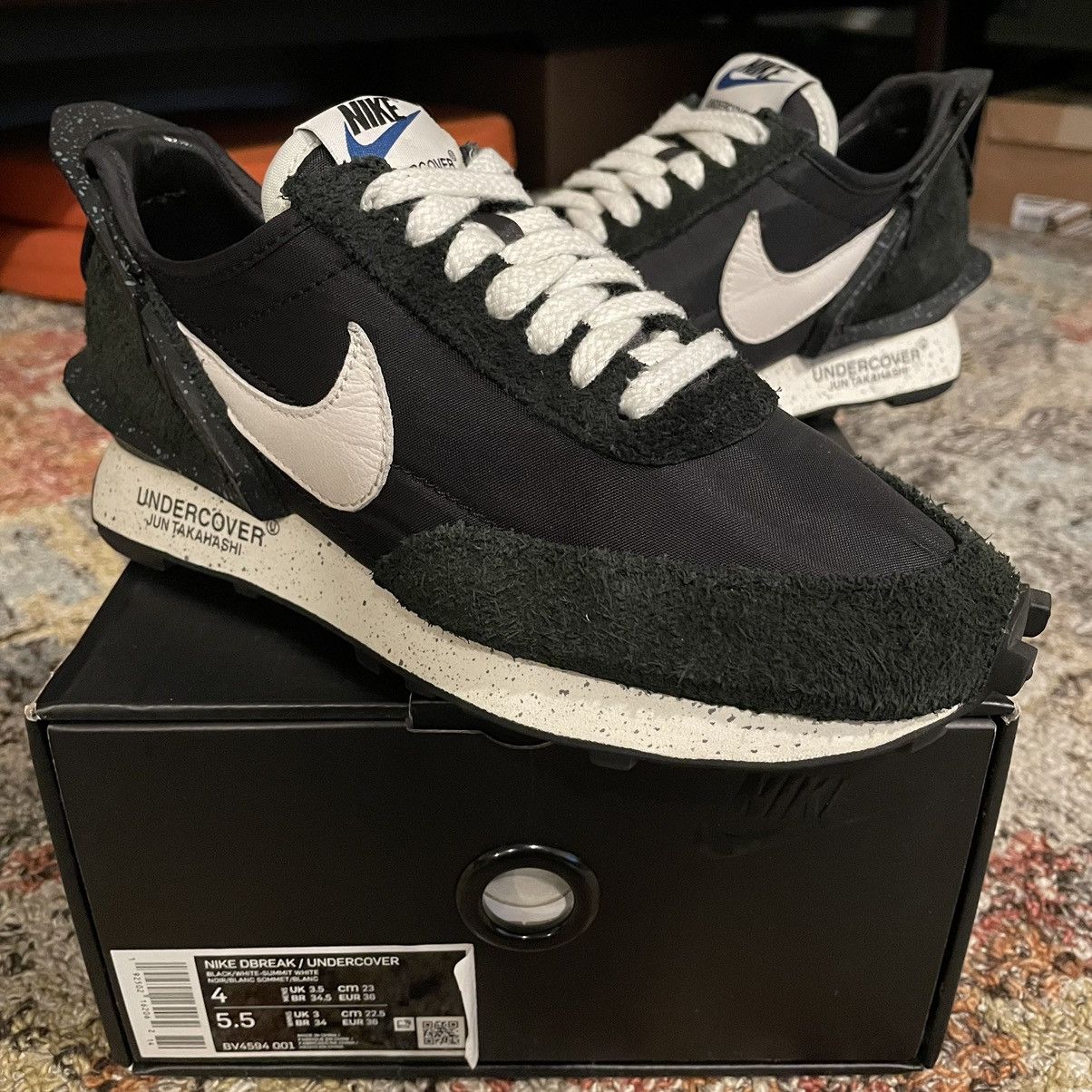 Undercover Daybreak in black / white LDV waffle trainer sneakers | Grailed