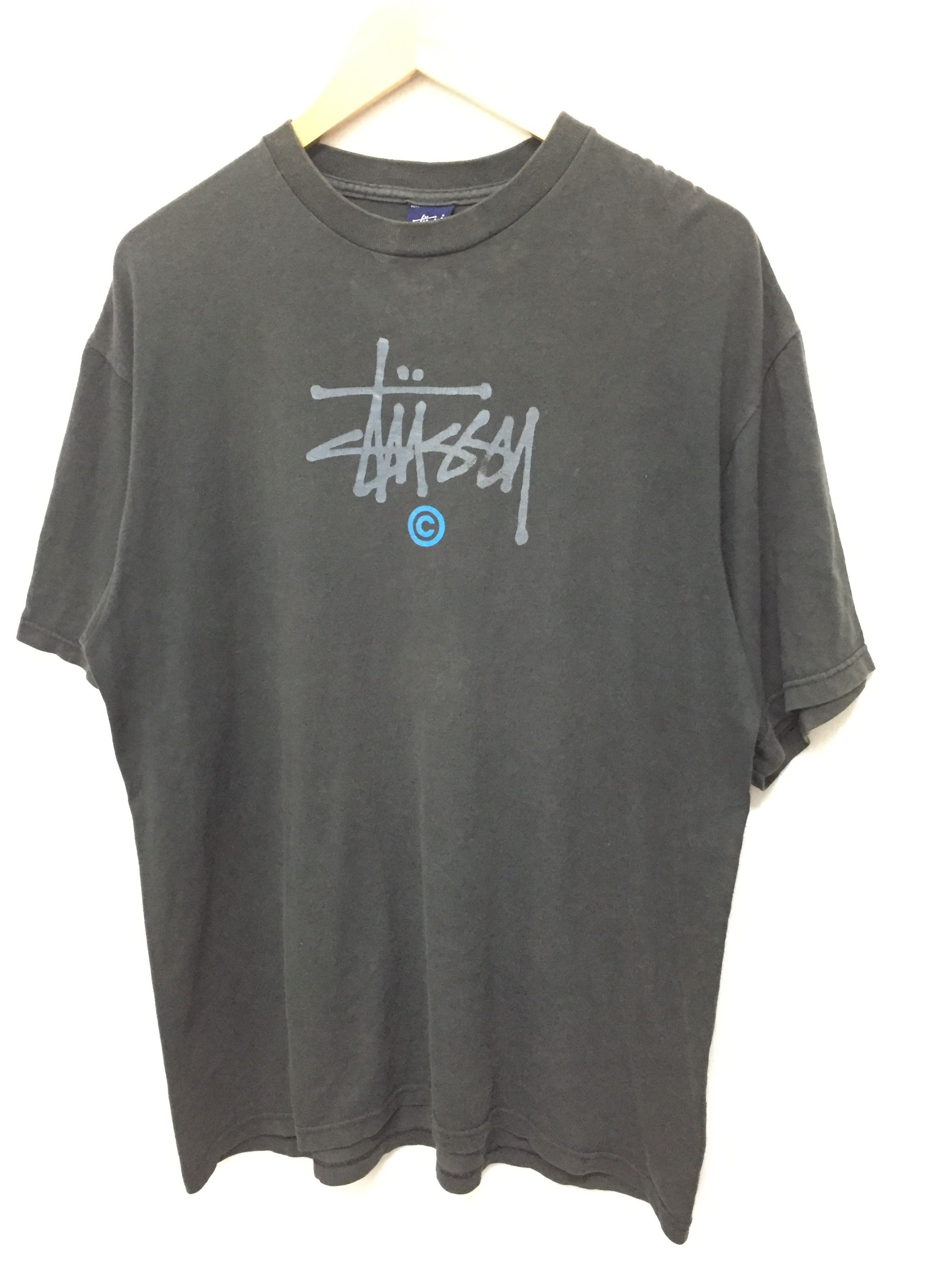 Stussy × Vintage 90's STUSSY Logo tee | Grailed