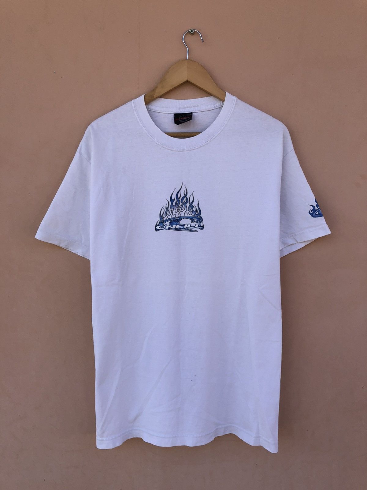 O'Neill × Streetwear × Vintage Vintage 90s Oneill O'Neill Blue Flame Tee (Surf Style) | Grailed