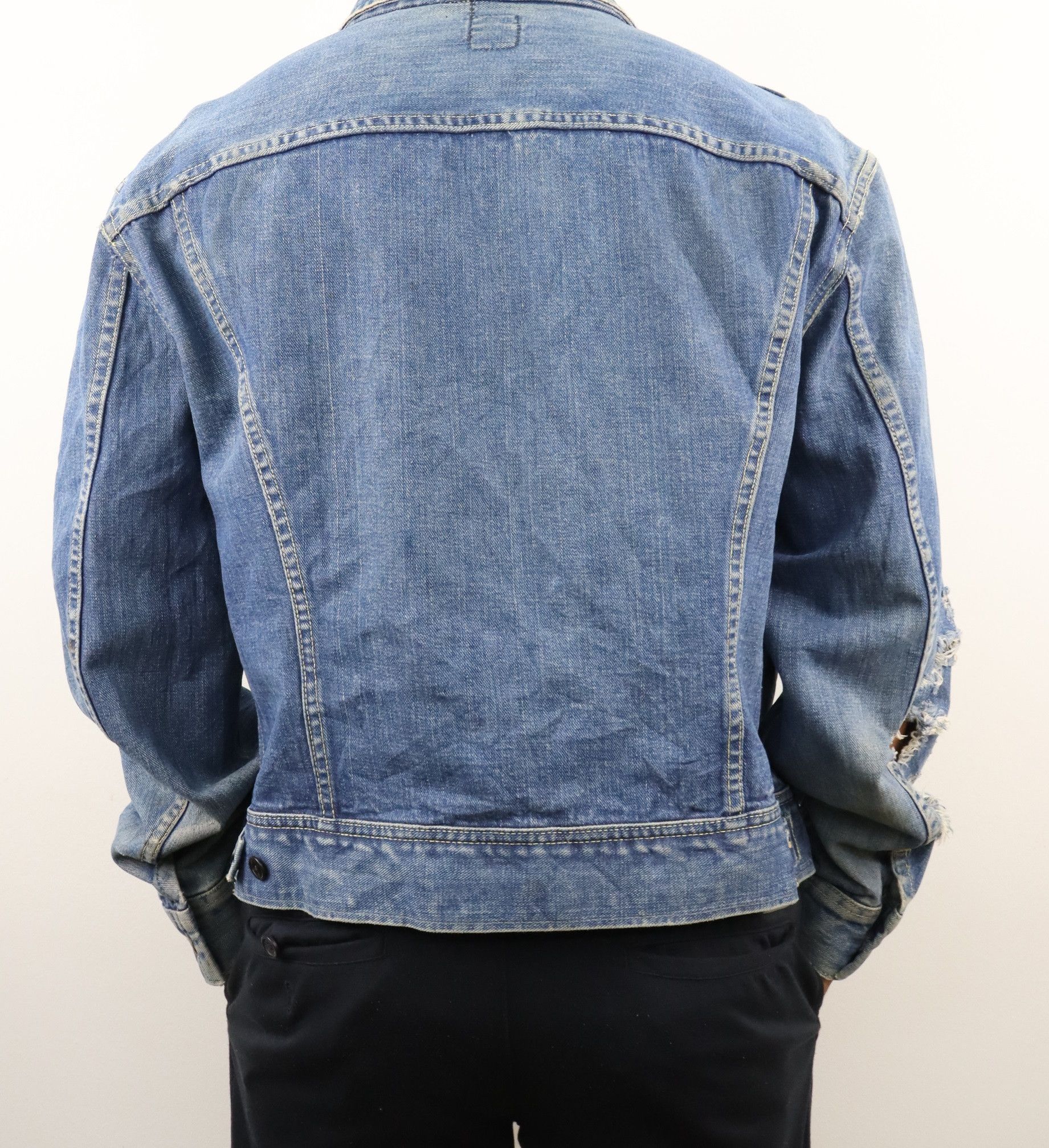 Vintage Vtg. 50's 60's Lee Rider 101-J Sanforized Distressed Denim ...