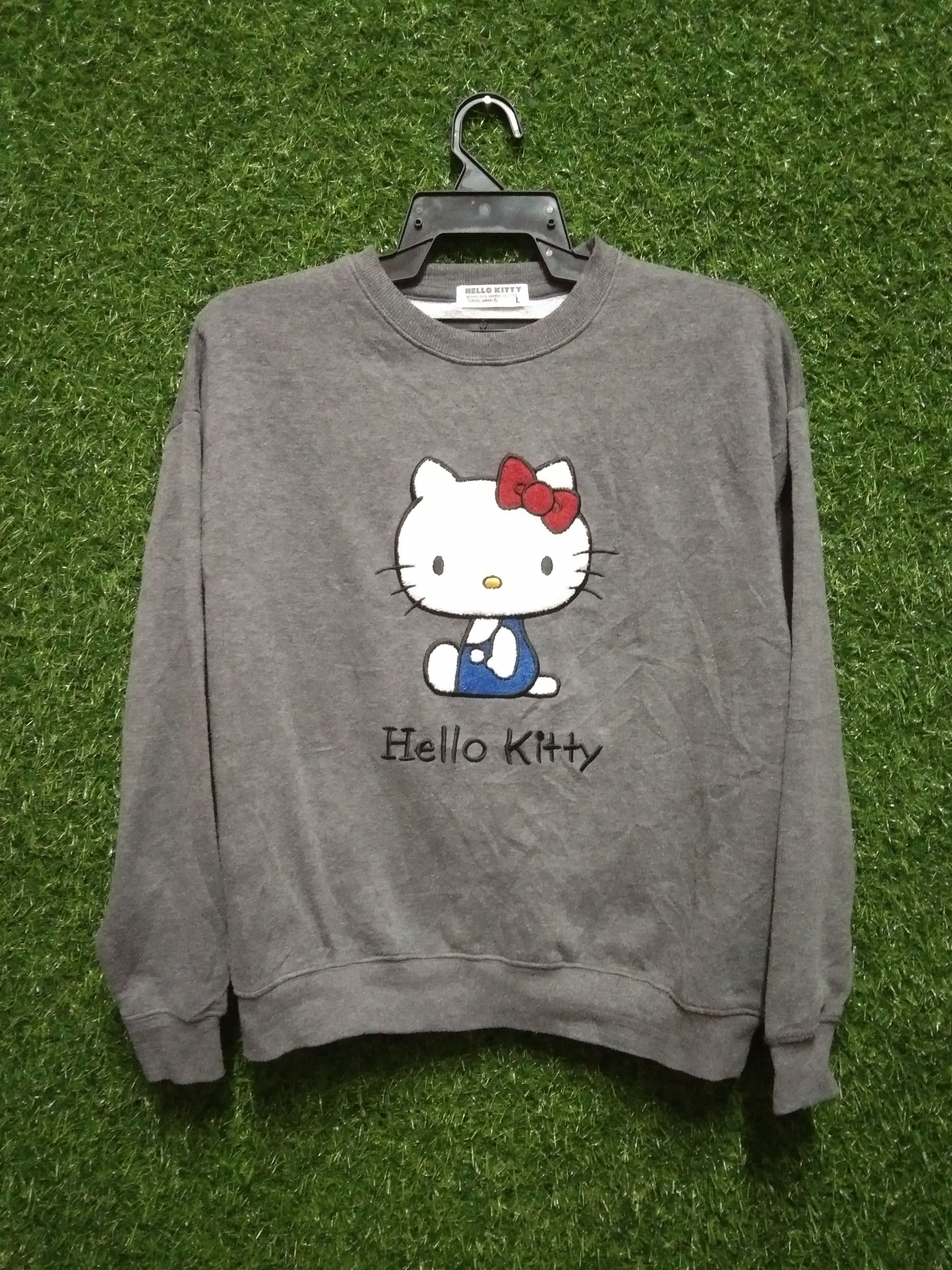 Cartoon Network × Streetwear STEAL 🔥🔥 HELLO KITTY SWEATSHIRT BIG LOGO ...