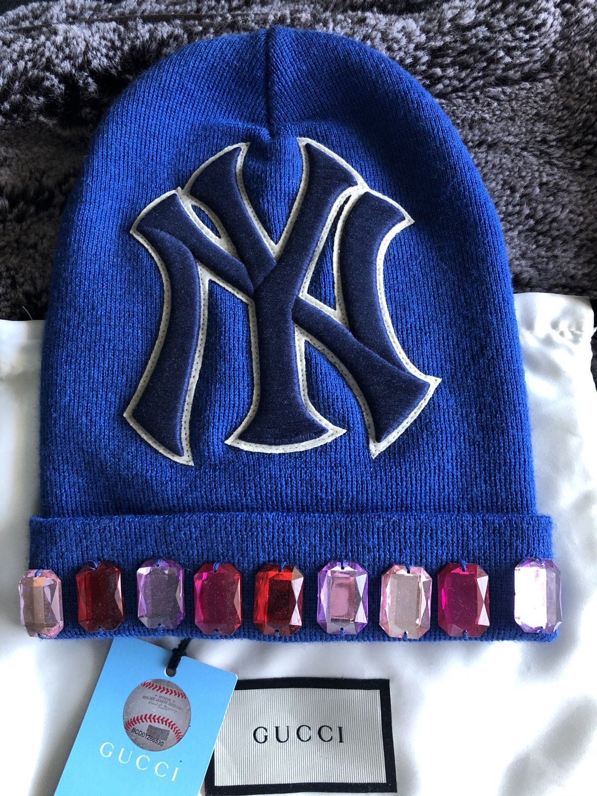 Gucci × MLB × New York Yankees Gucci New York Yankees MLB Beanie | Grailed