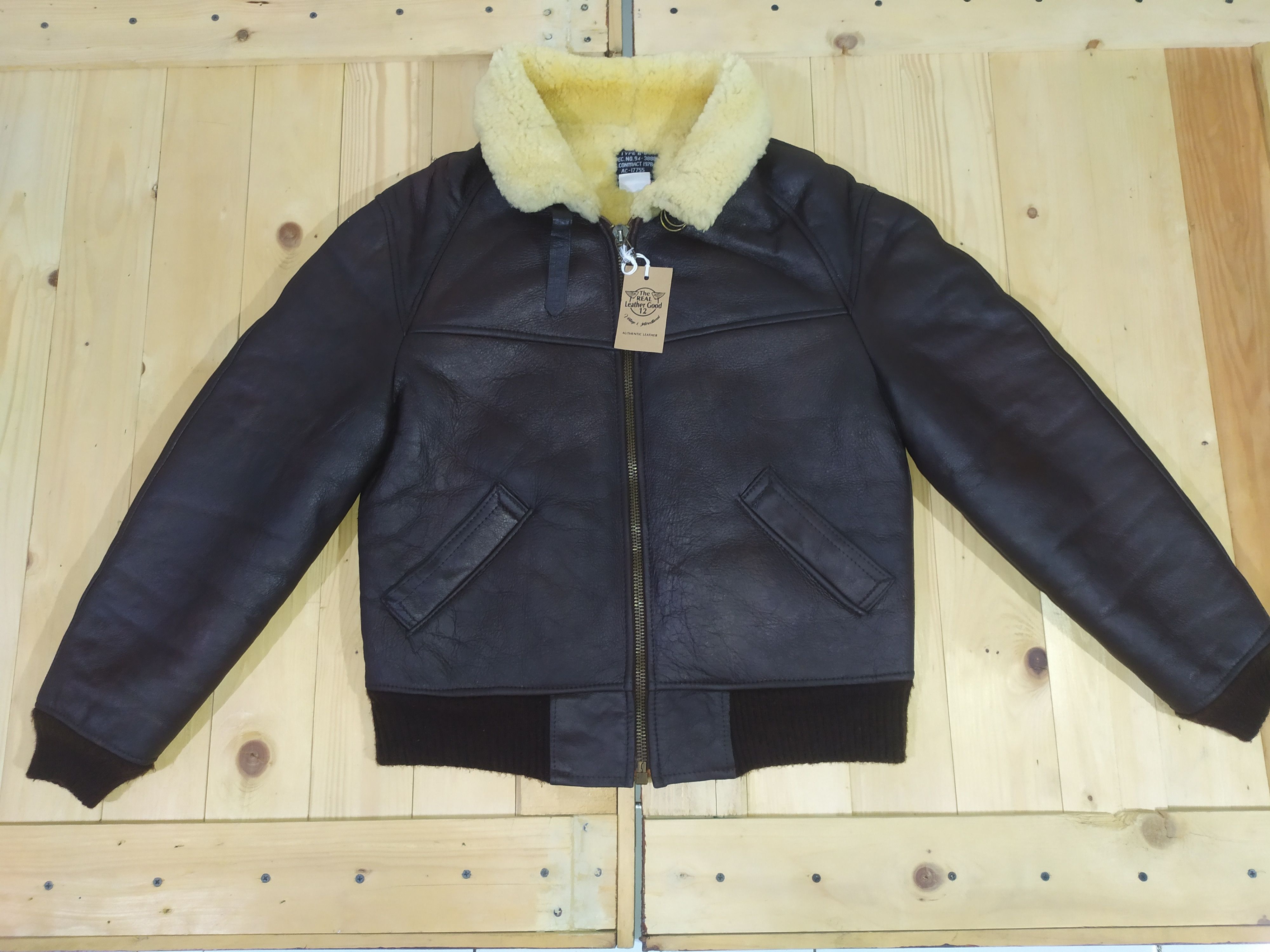 Avirex × Bomber Jacket × Leather Jacket AVIREX LEATHER TYPE B6 SHEEPSKINS U.S.A.A.F FLIGHT ...
