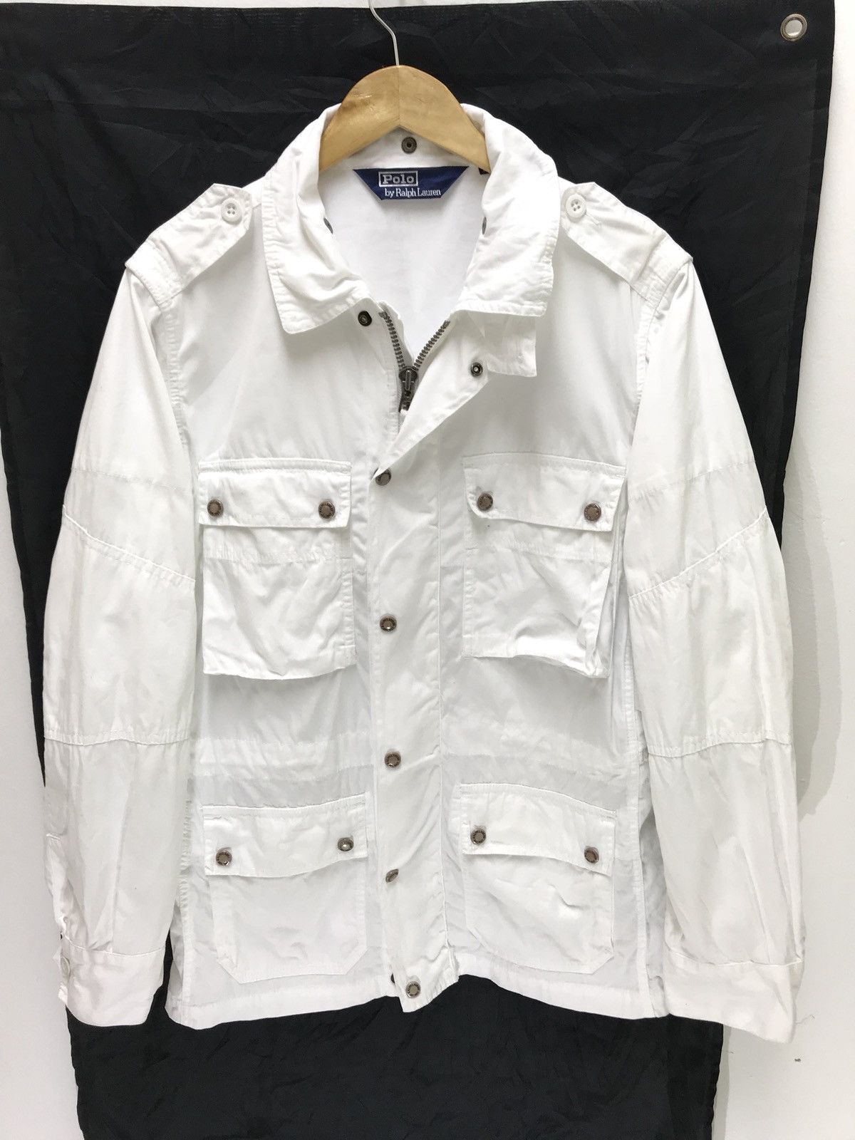 Polo Ralph Lauren Polo RL Military Jacket 4 Pockets Super White | Grailed
