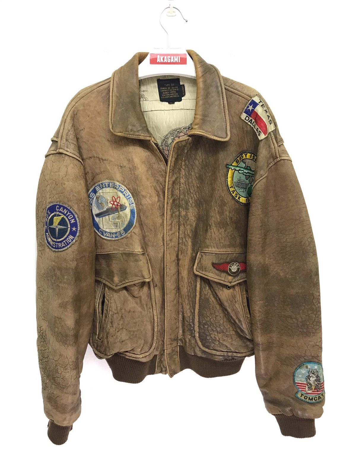 Vintage 🛩 Vtg 90s Avirex Leather Jacket Type G1 Military | Grailed