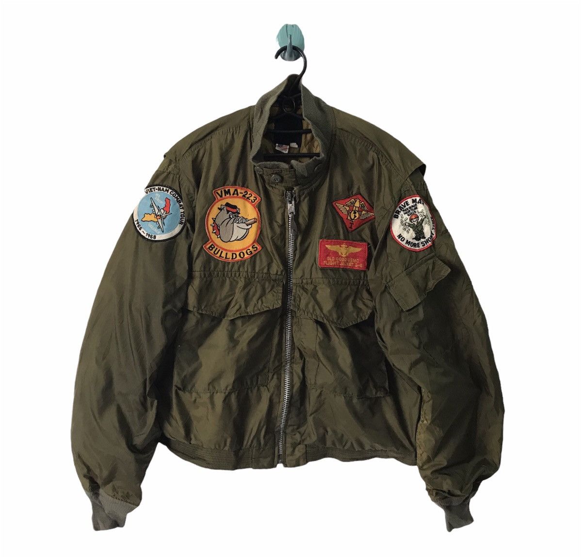 Military × Usmc × Vintage 💥Steals💥Vtg Sun Faded Old Good USMC Flight ...