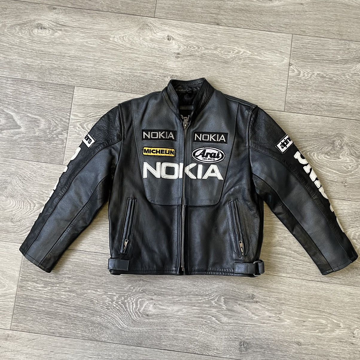 Vintage 6-7-8 Years Kids Nokia Racing Moto Leather Jacket | Grailed