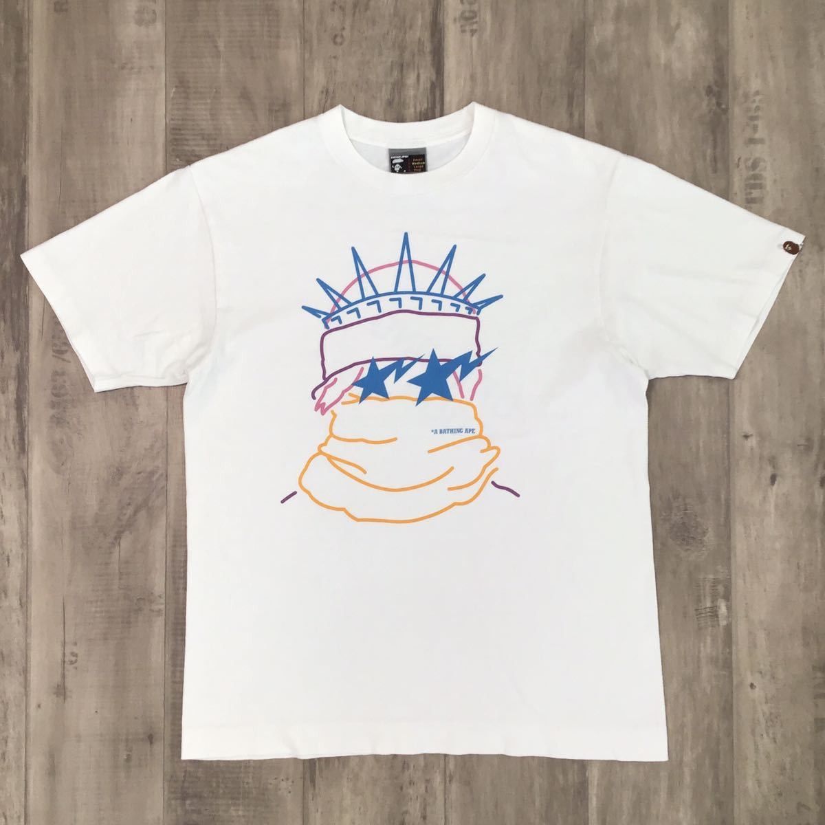 Bape BAPE STORE NYC the statue of Liberty BAPE sta T-shirt | Grailed