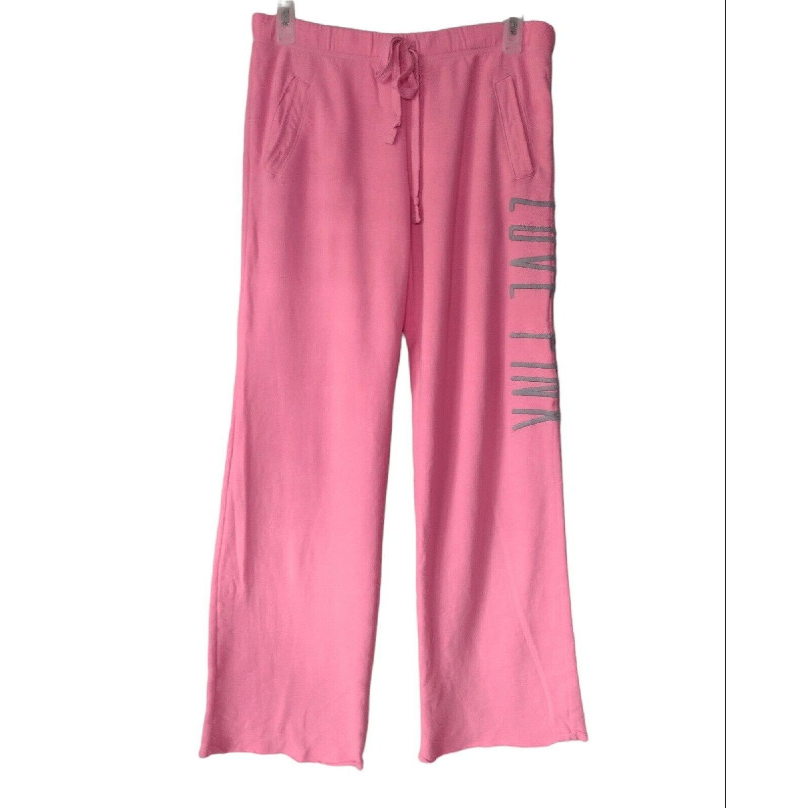 Victoria's Secret VS Love Pink Boyfriend Fit Wide Leg Pants Size M ...