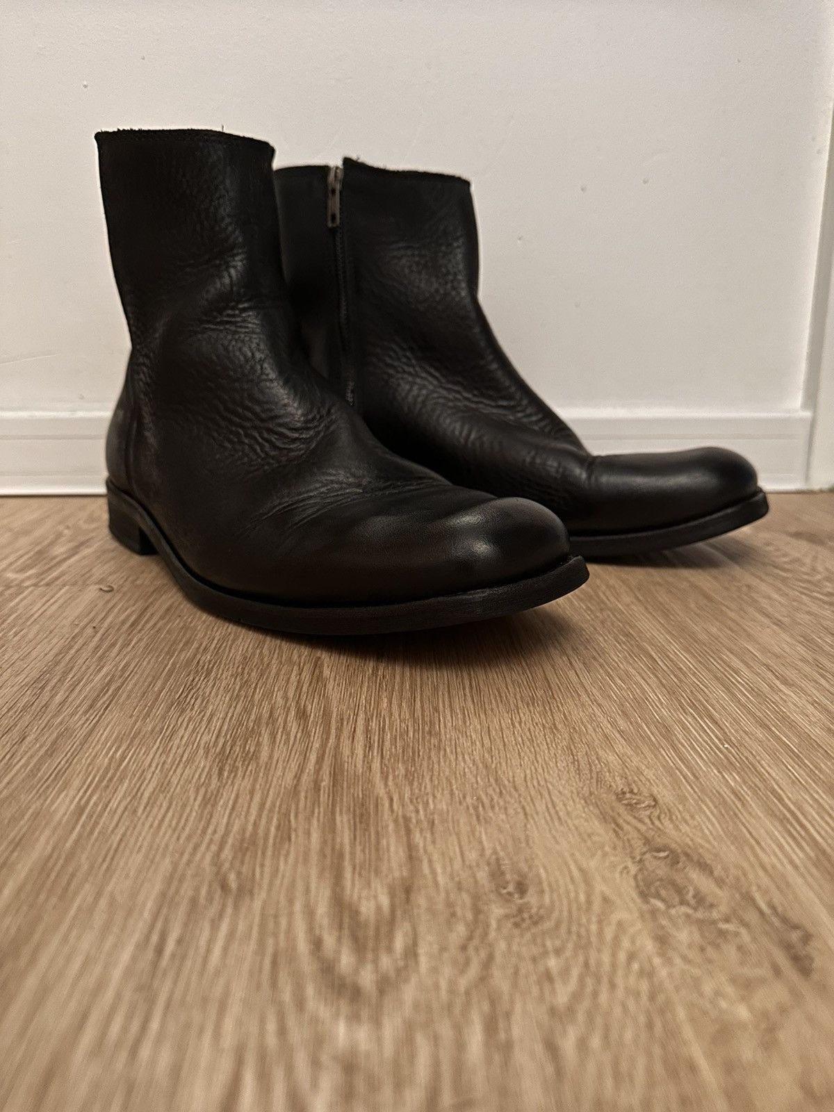 Vintage Black leather culatta boots | Grailed