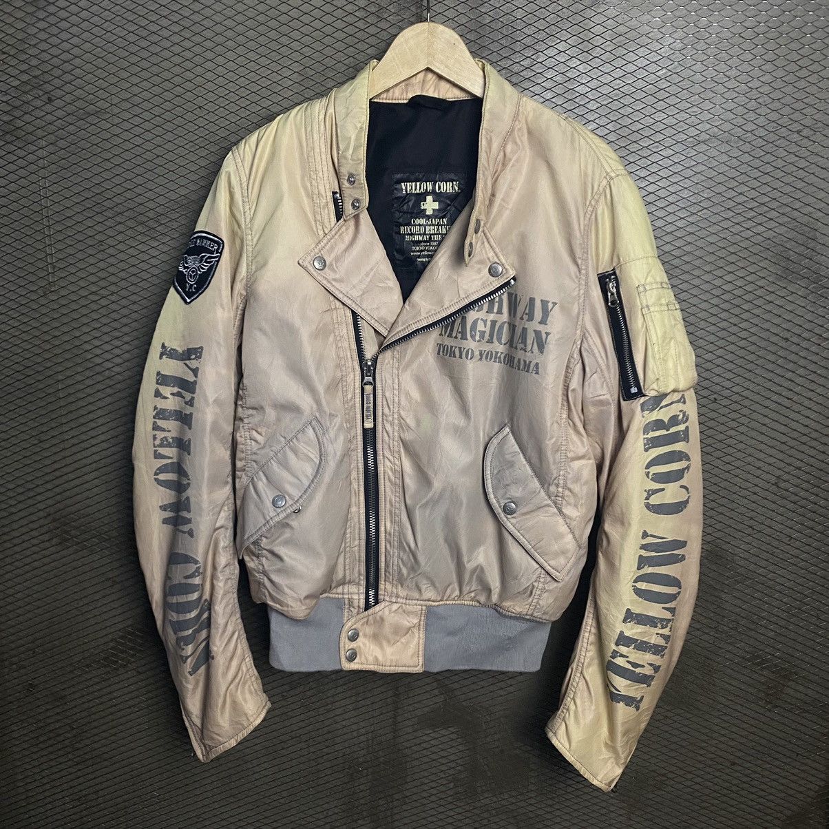 Vintage Yellow Corn Riding Jacket Sun Faded Color | Grailed