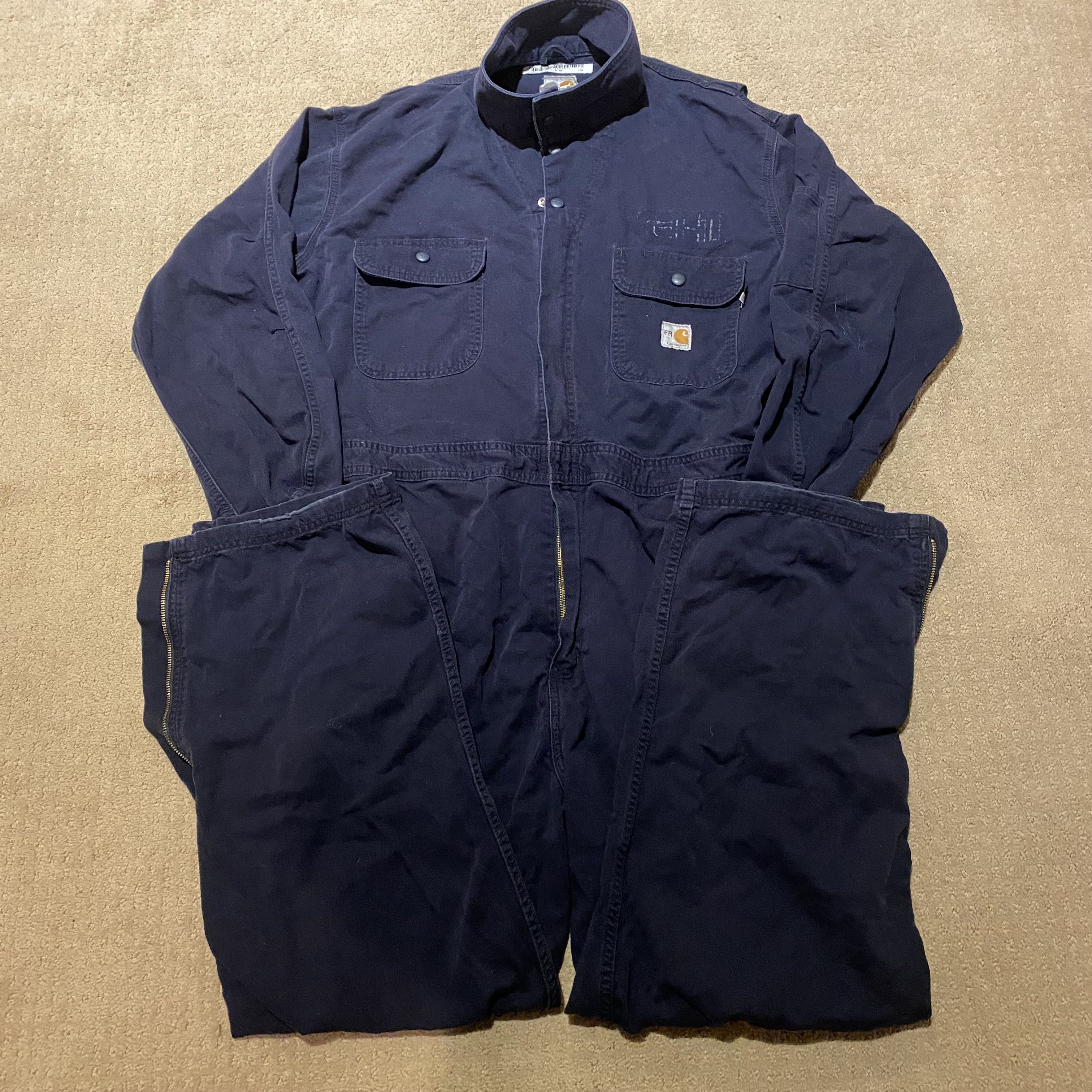 Carhartt Carhartt Coverall Men Large Fire Resistant Workwear Jumpsuit ...