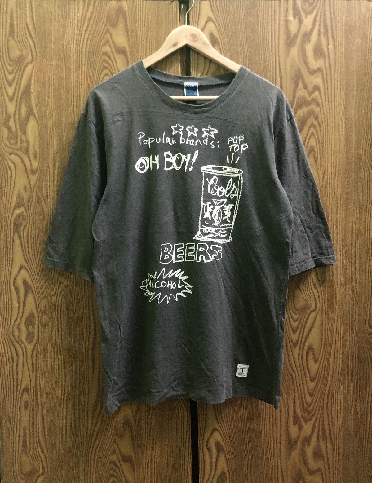 PPFM Rare PPFM Popular Brand Oh Boy Pop Top Beers Alcohol 3Q Tee | Grailed