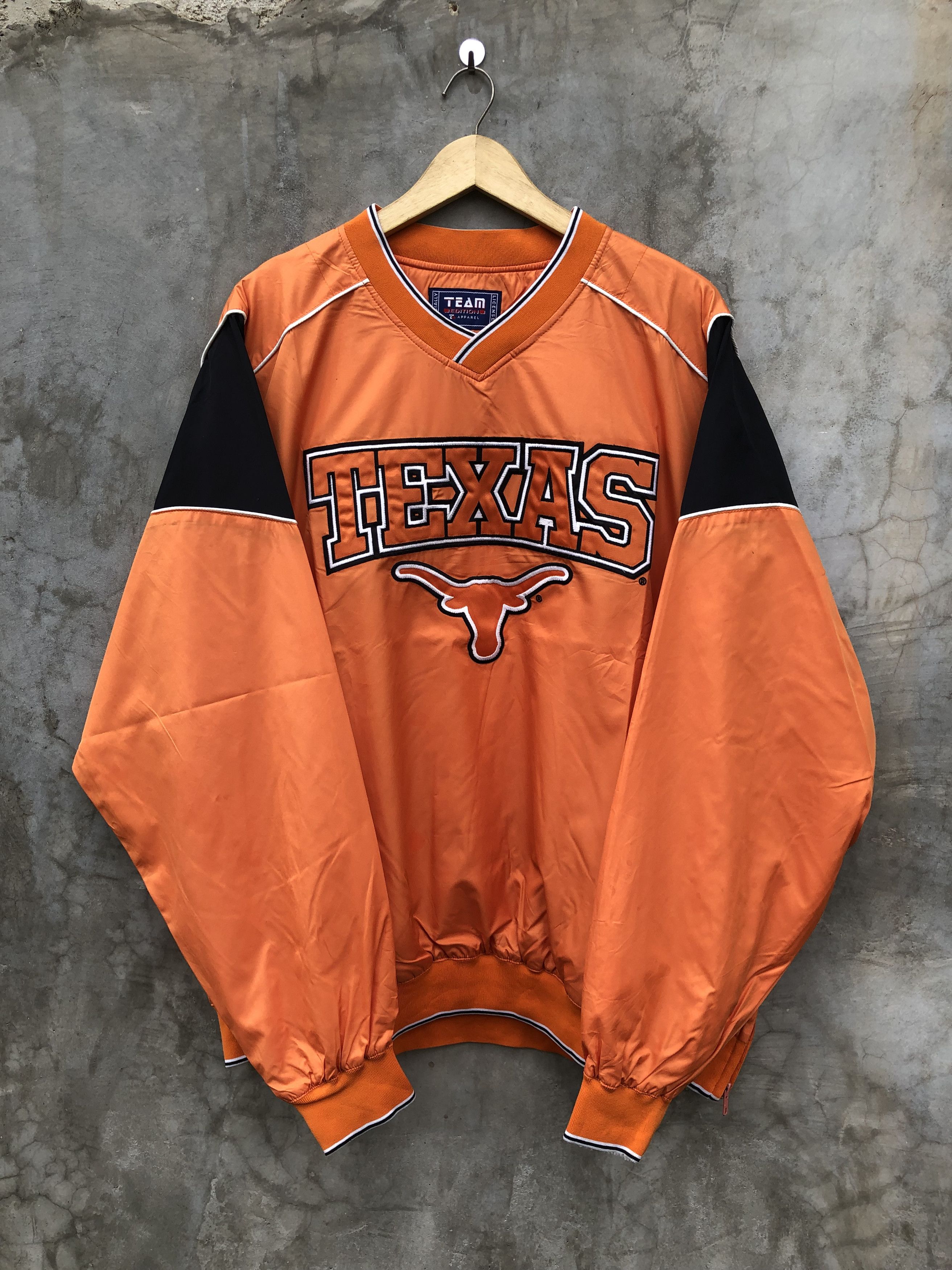 American College × Starter × Vintage 90s Texas Longhorn pullover jacket ...