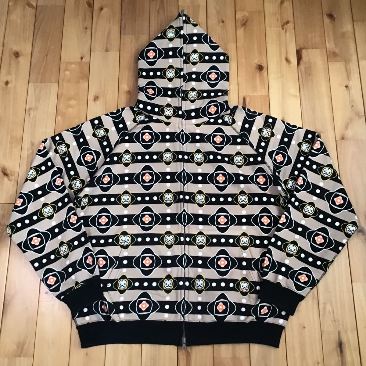 Bape × Kaws × Nigo BAPE x kaws milo monogram full zip hoodie a bathing ...