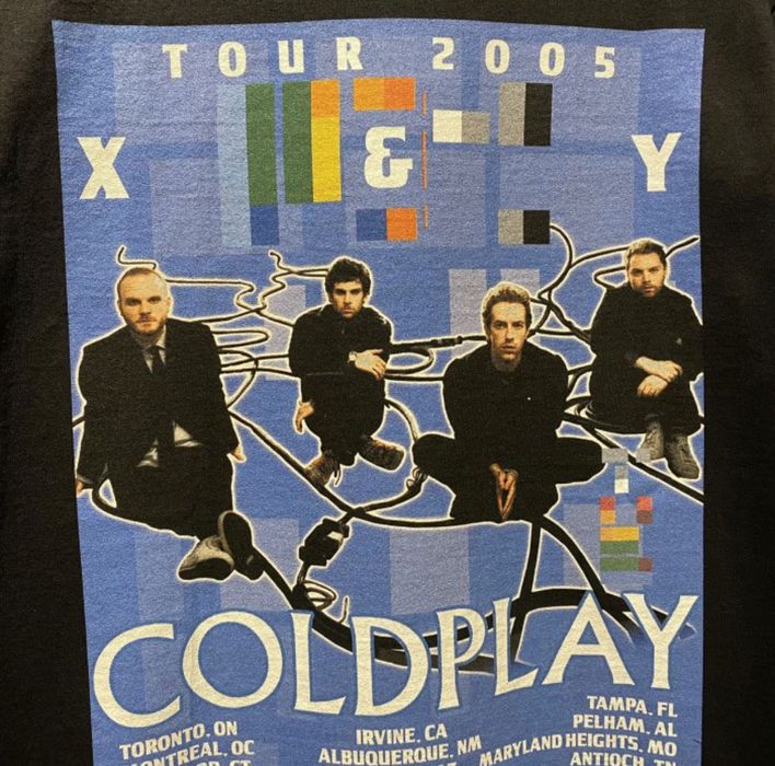 Vintage Coldplay X&Y Tour 2005 Bootleg Shirt | Grailed