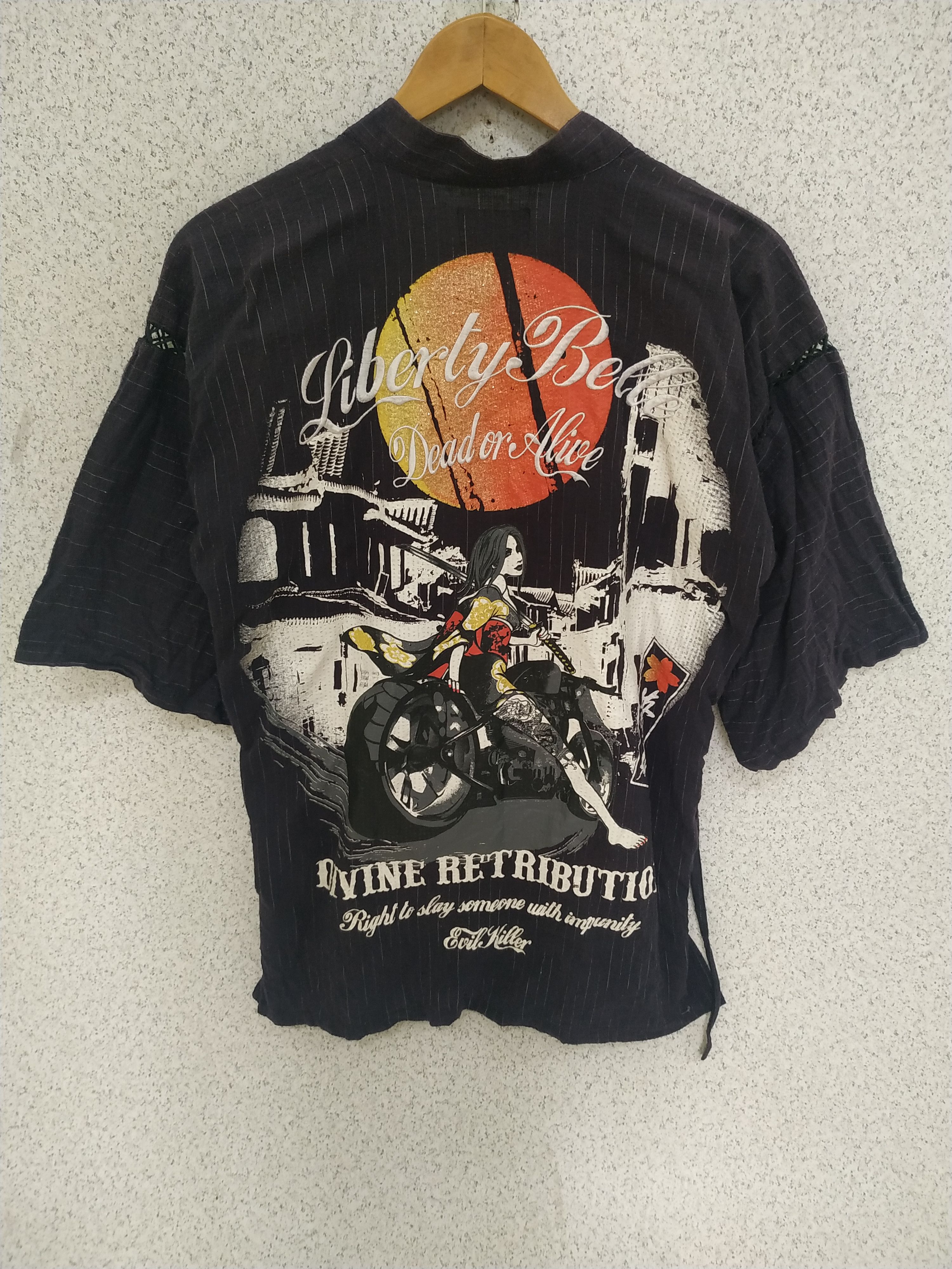 Cardigan × Japanese Brand × Kimono Japan Dragon Divine Retribution Evil ...