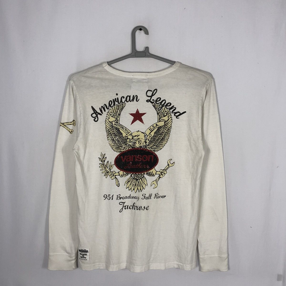 Vanson Leathers 🔥OG🔥Sick🔥Vanson X Jack Rose Big Print Road Racer Racing Tee | Grailed