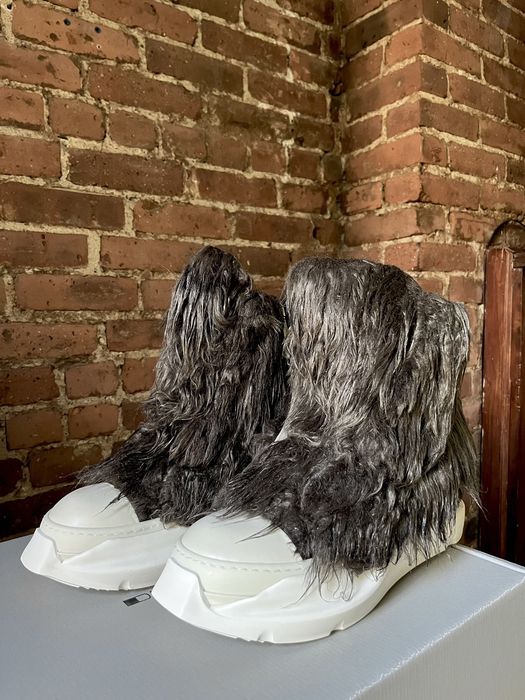 Rick Owens FW22 “STROBE” Yeti fur abstract Ramones | Grailed