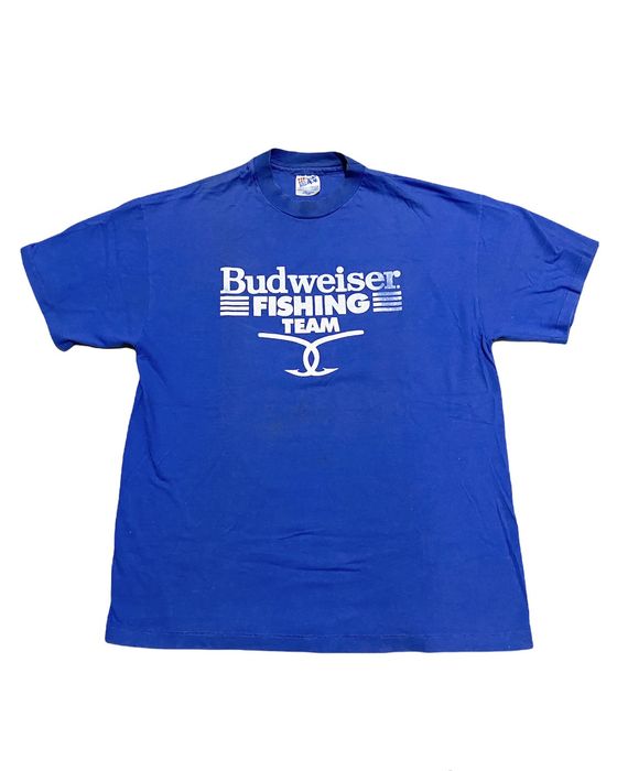 Vintage Vintage 90s Budweiser Fishing Team Tee | Grailed