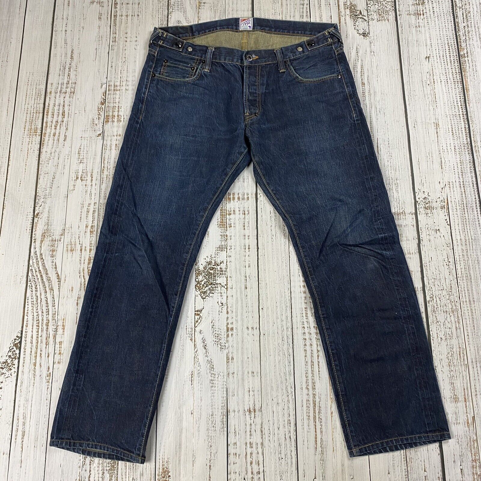 Prps PRPS P37P19E MENS JEANS SZ: 38 RAW DENIM MADE IN JAPAN PURPLE SELVEDGE STRAIGHT | Grailed