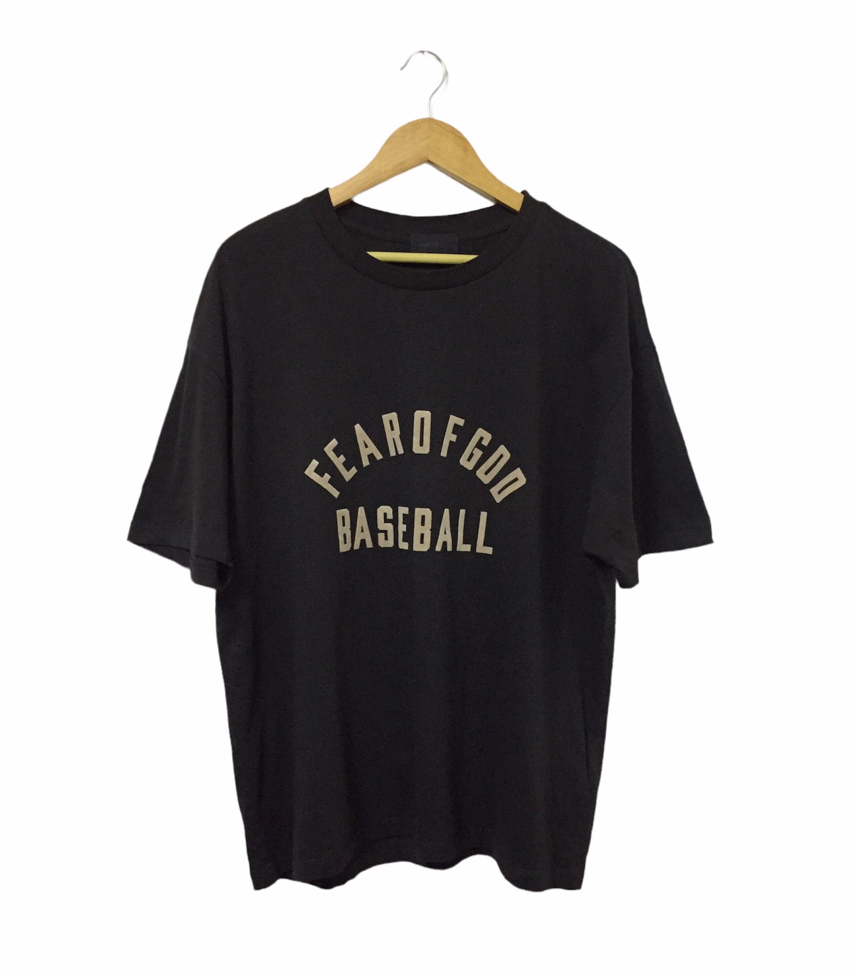 Fear of God FEAR OF GOD BASEBALL COTTON FOG LOGO BRAND TSHIRT | Grailed