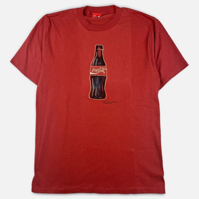 Vintage Coke Coca Cola Bottle Logo T-Shirt Large USA Single Stitch ...