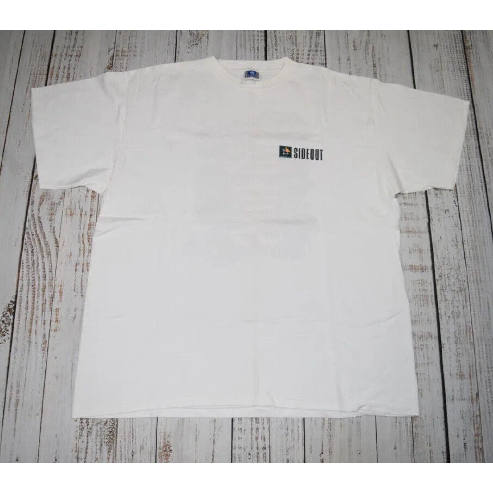 Sideout VINTAGE 80S 90S GRAPHIC LOGO SIDEOUT BEACH VOLLEYBALL SURF ...