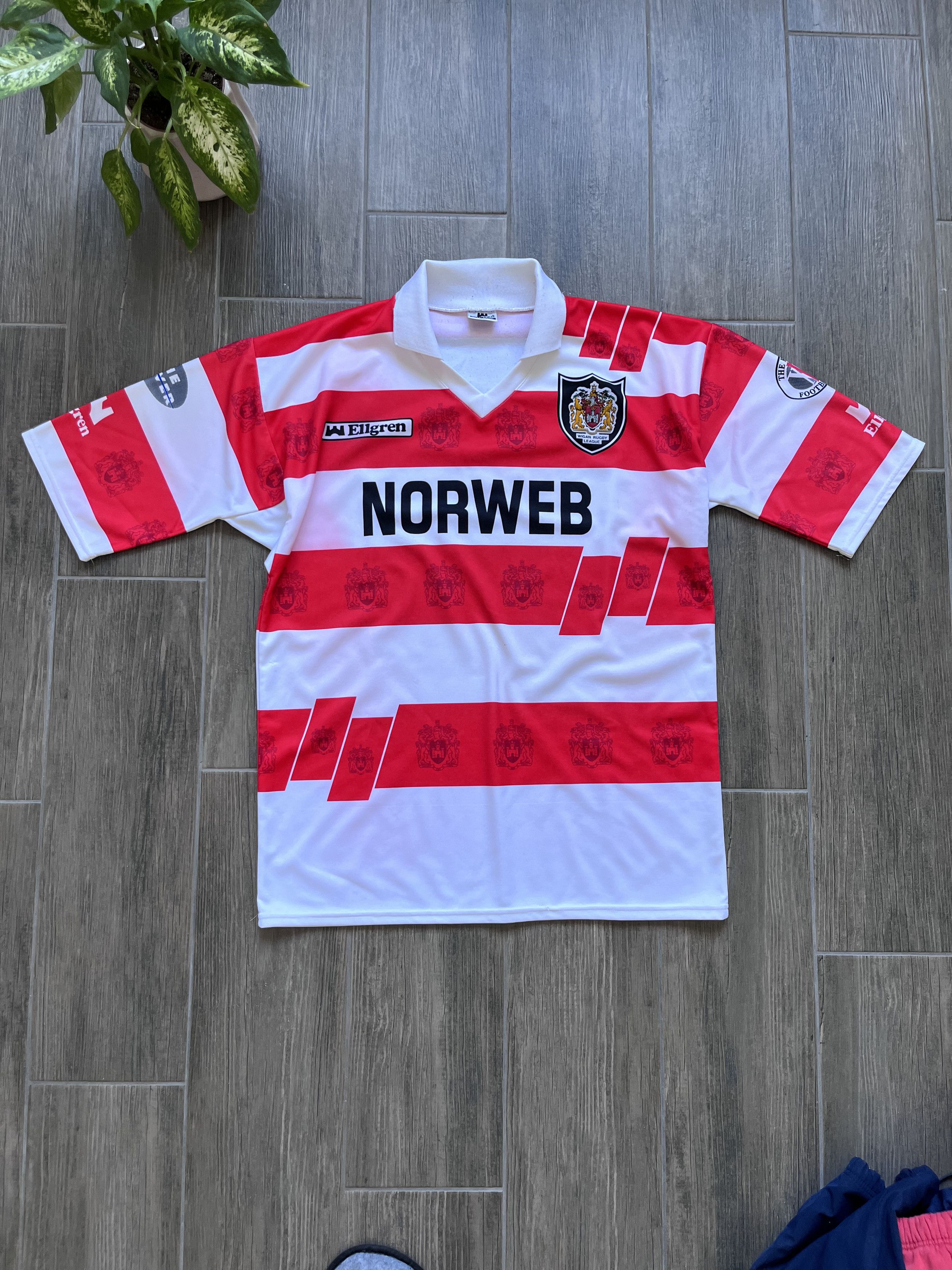 Other Wigan Rugby League Shirt 1993/1994 Ellgren Norweb Jersey | Grailed
