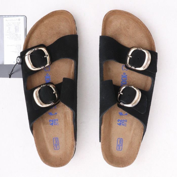 Chrome Hearts Chrome Hearts x Birkenstock Arizona Suede Sandals | Grailed