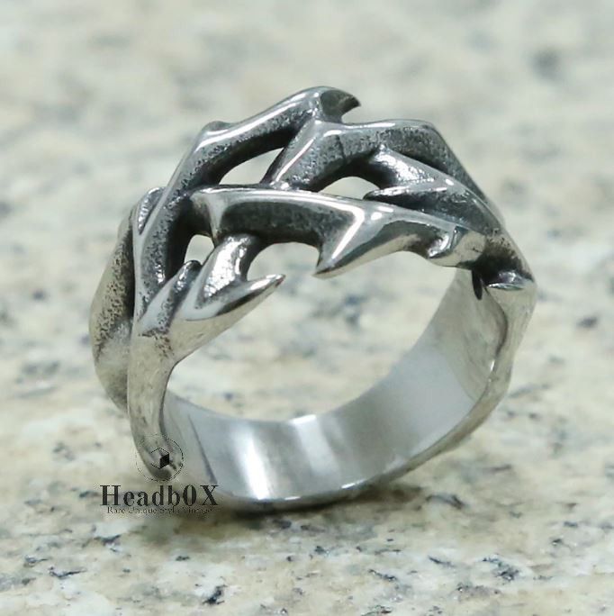 Jewelry × Streetwear × Vintage Hollow Design Round Thorns Ring | Grailed