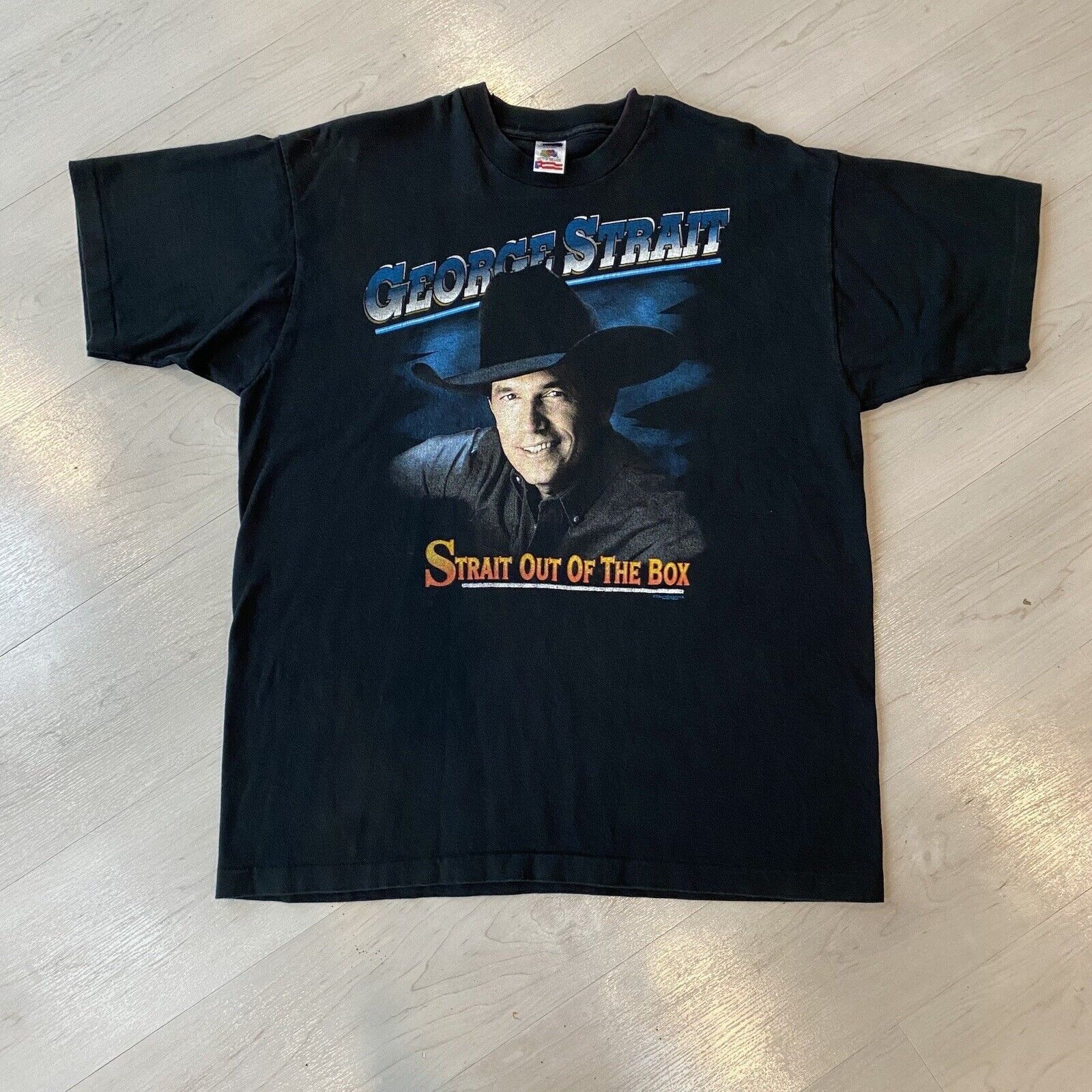 Band Tees × Vintage Vintage 90s George Strait Tour Shirt XL Strait Out ...