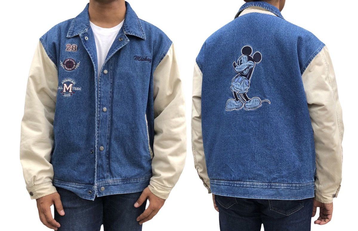 Disney × Varsity Jacket × Vintage 🔥Vintage 90s Disney Store Mickey ...