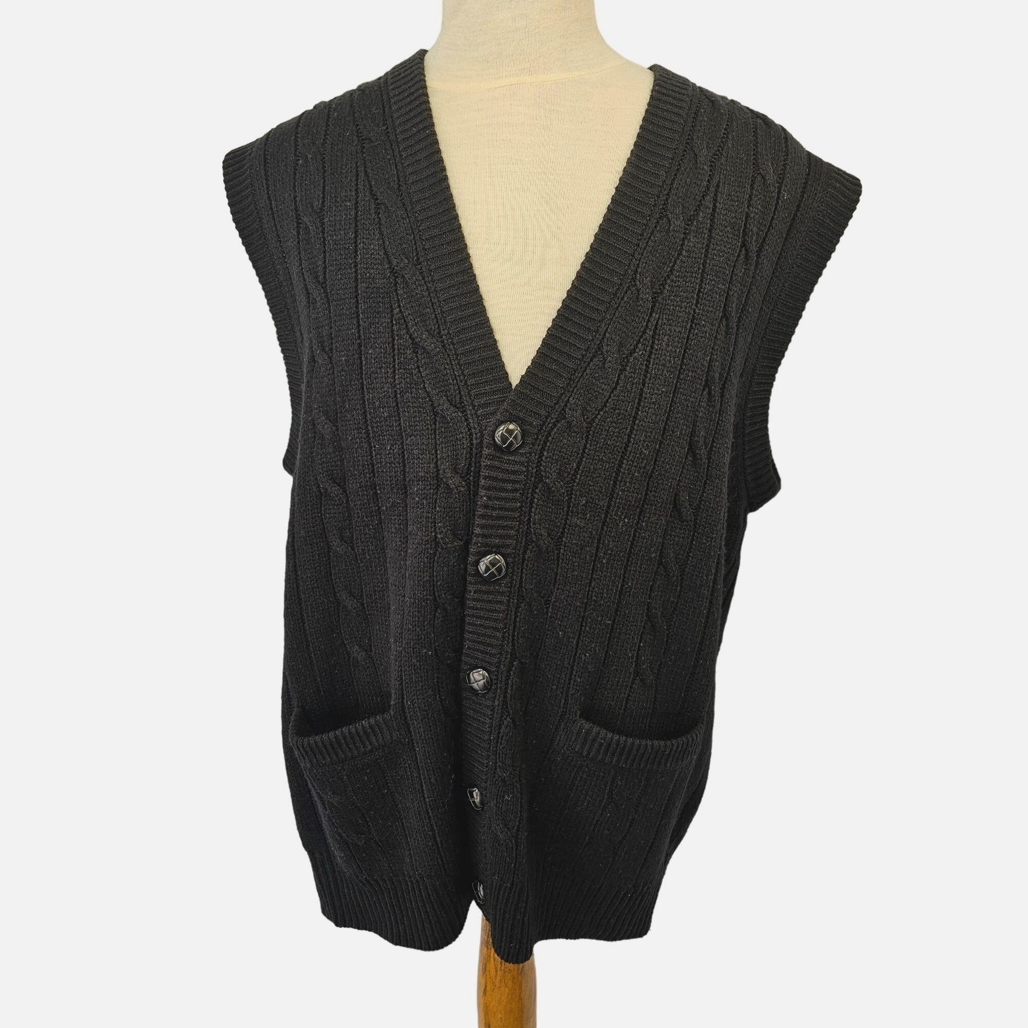 Towncraft 90s Towncraft JC Penny Sweater Vest Navy Blue | Grailed