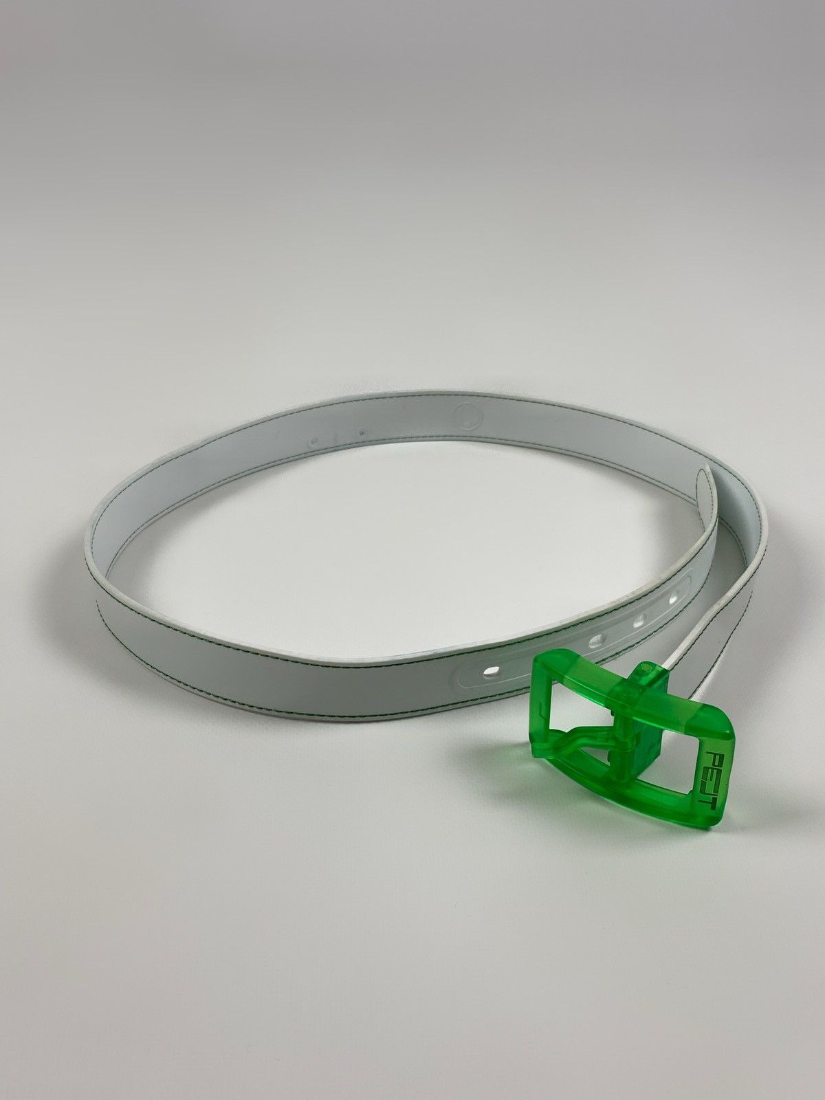 Streetwear Pelt White Airport Friendly Adjustable Bucket Rubber Me Belt ...