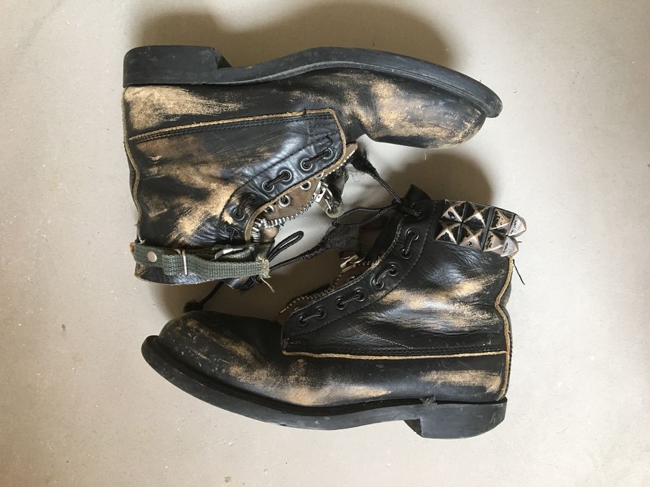 Undercover SS06 “T” Zip Studded Boots | Grailed