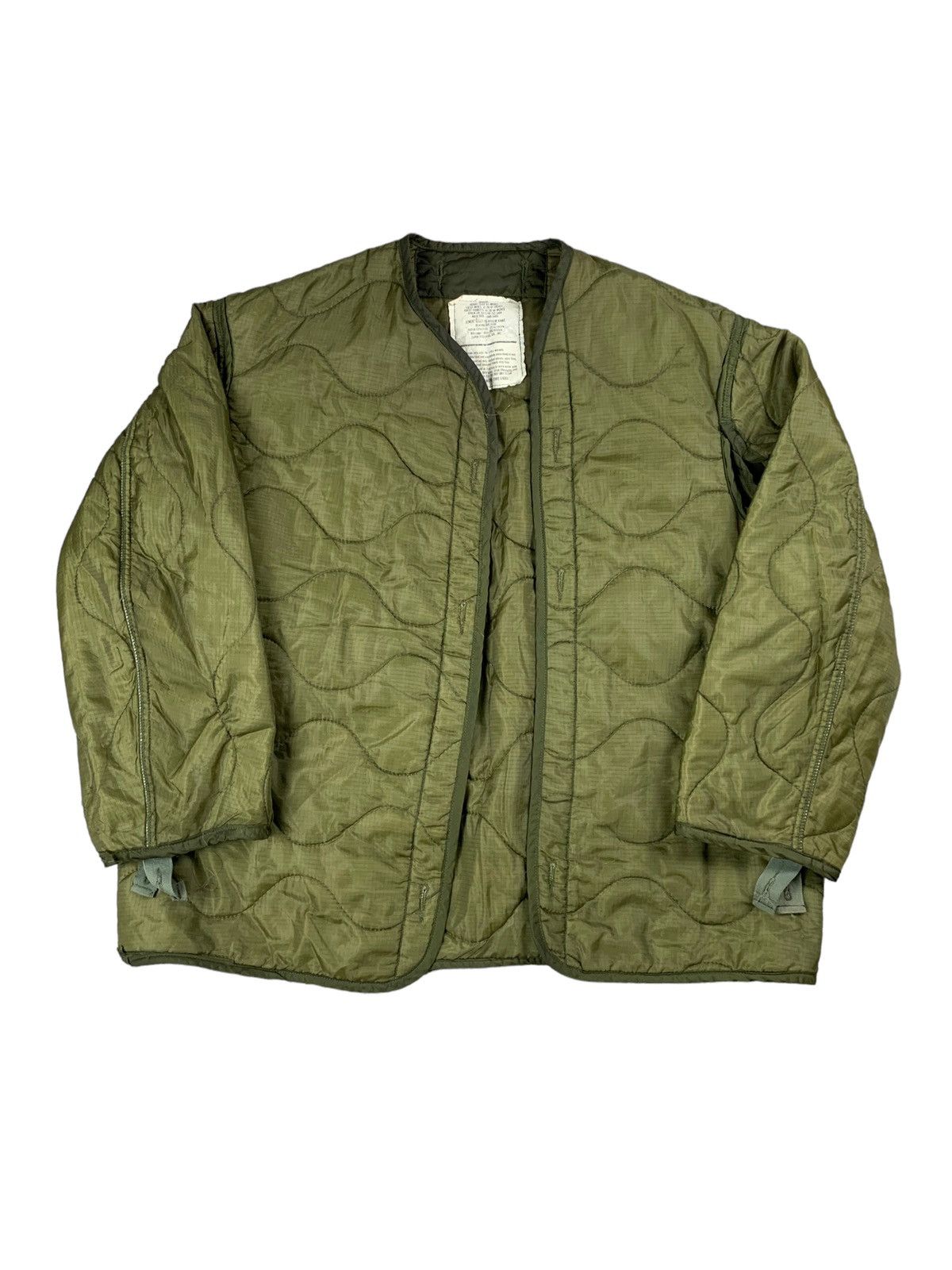 Vintage VINTAGE MOSS GREEN MILITARY LINER | Grailed