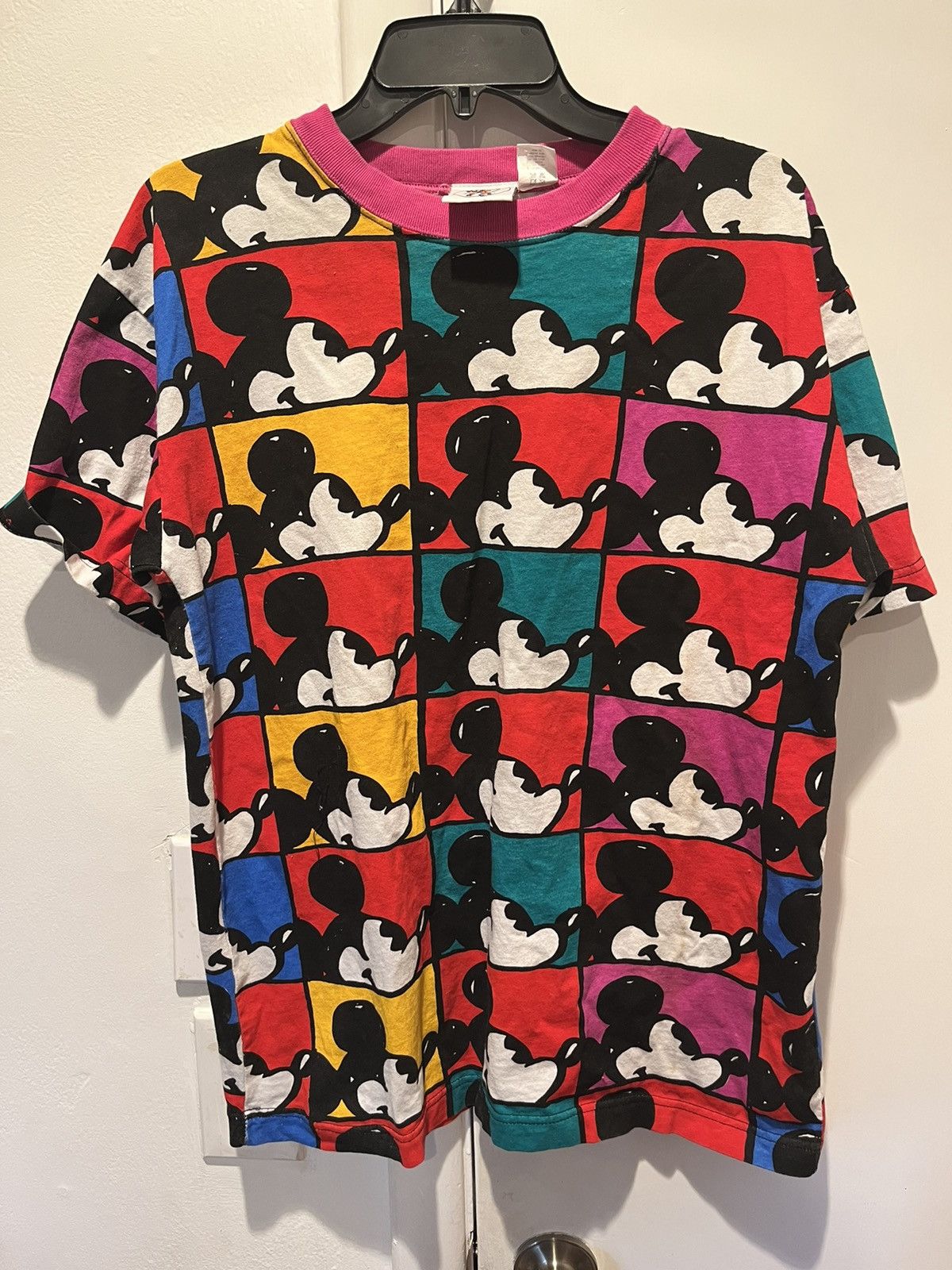 Mickey Mouse × Vintage Vintage Mickey Mouse All over Print Colorblock ...