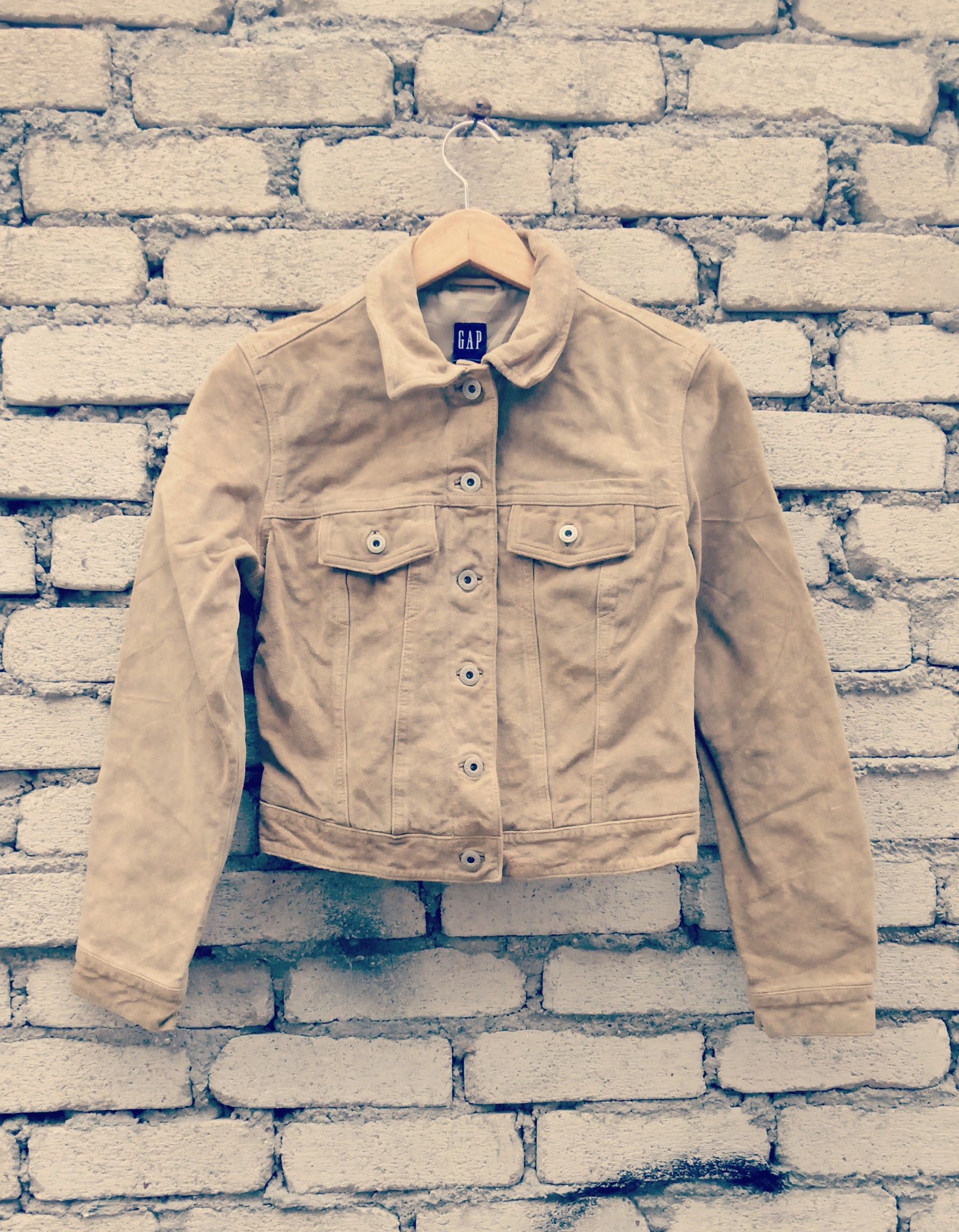 Avant Garde × Gap × Leather Jacket 🔥 Vintage Gap Suede Leather Trucker ...