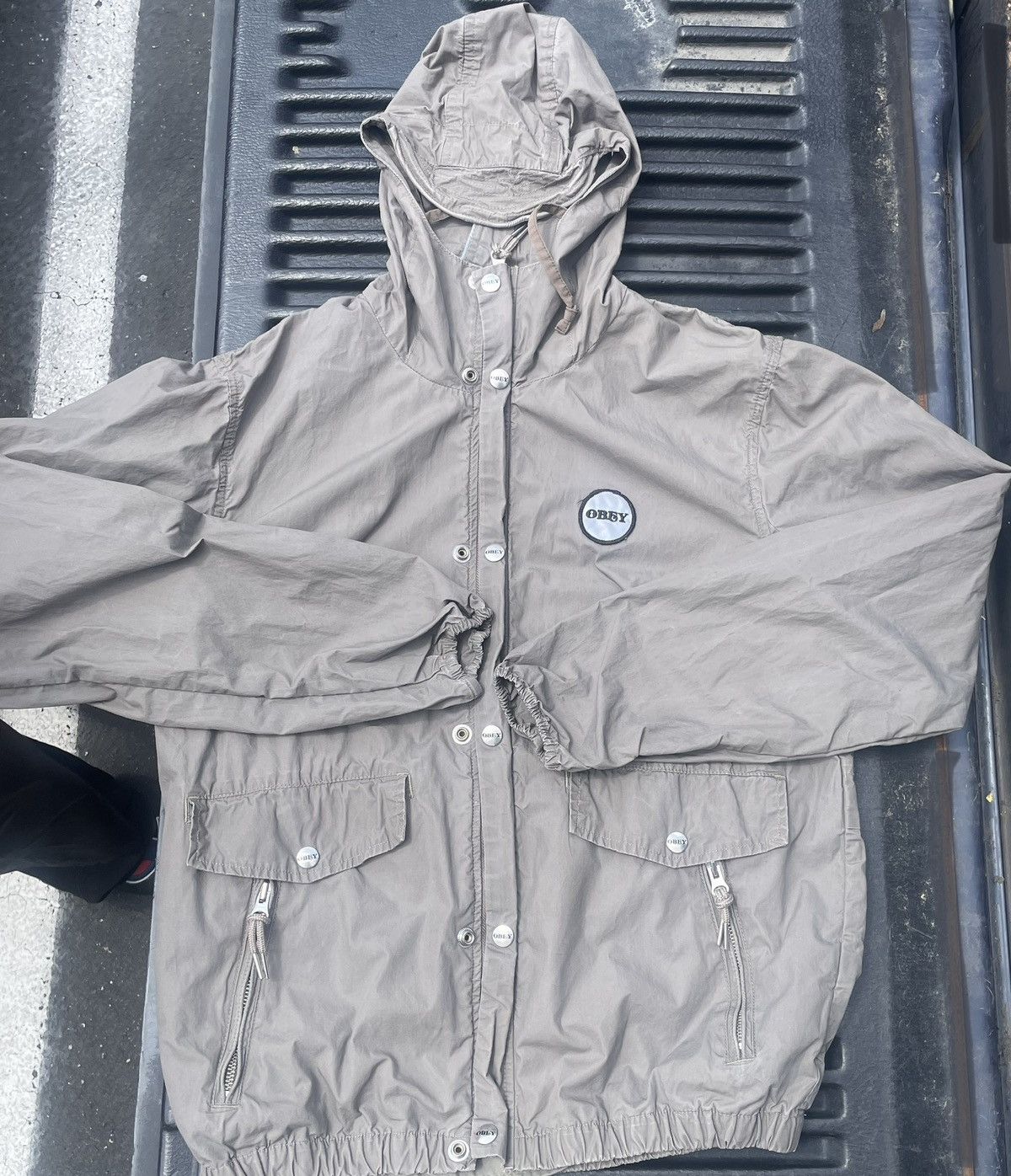 Obey × Vintage OBEY Vintage Parka Jacket/Windbreaker | Grailed