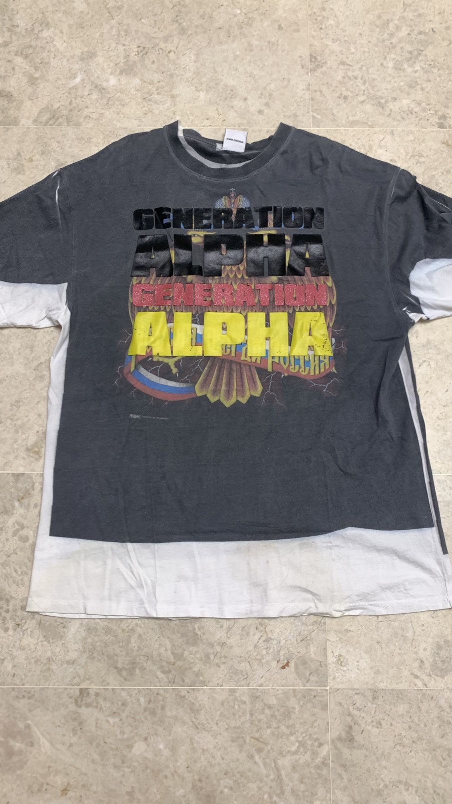 Vetements Vetements oversize generation alpha trompe-l'oeil tee | Grailed