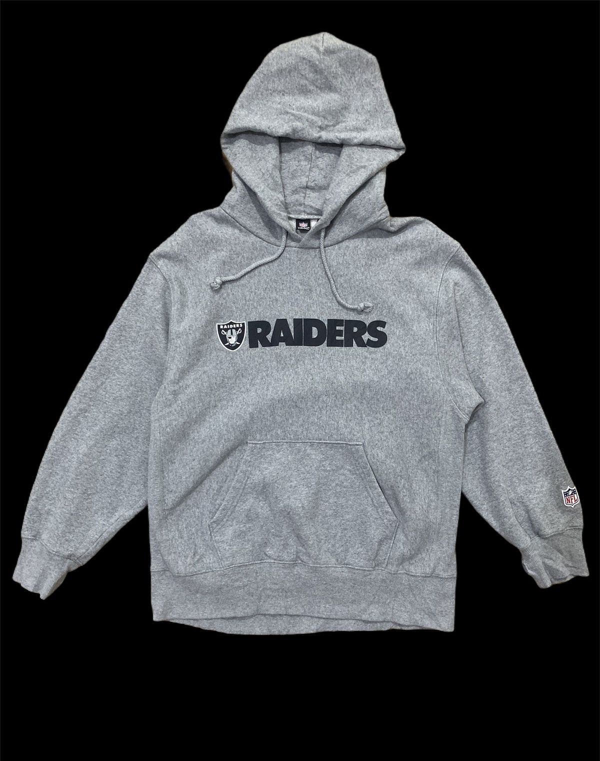 NFL GU NFL OAKLAND RAIDER Center BigLogo Pullover Hoodie Jacket | Grailed